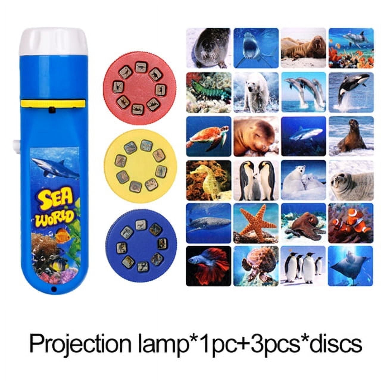 LNKOO Torch Projector Projection Lighting Story Torches Light Toy Slide ...