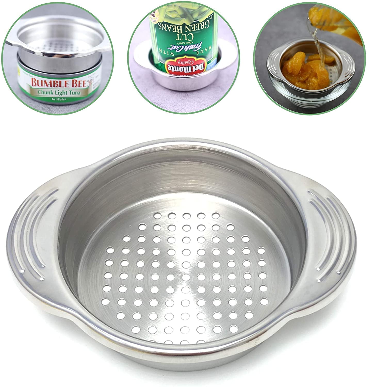 LNKOO Tuna Can Strainer - Tuna Strainer - Food Grade 304 Stainless ...