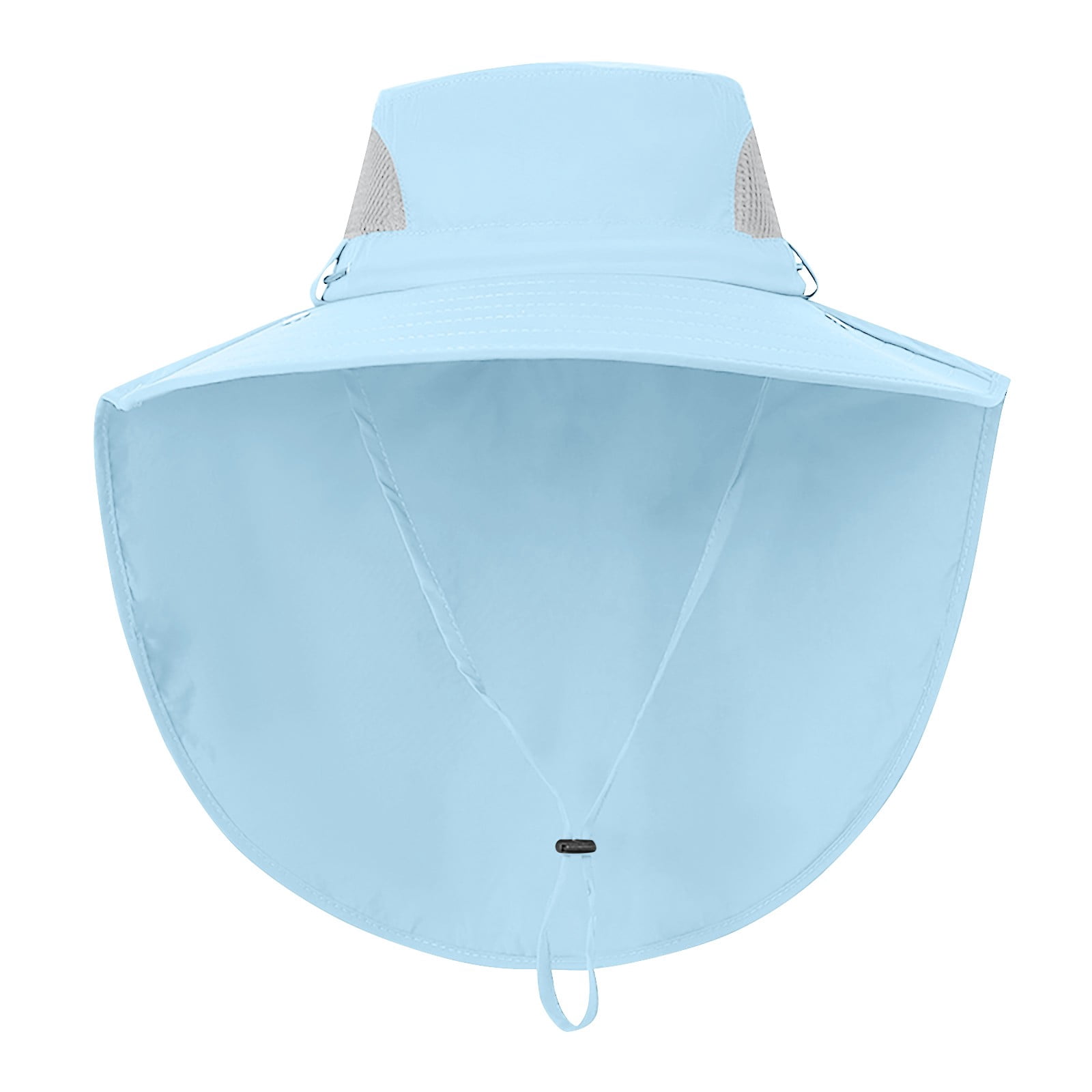 LNMQLPDBS Boys Sun Hat with Neck Flap Wide Brim Solid Color Summer ...