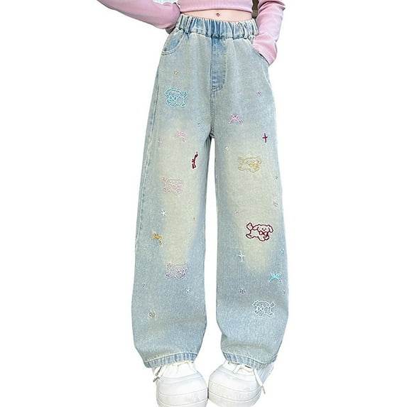 LNMQLPDBS Girls Pants Size 10 Baby Girl Pants 6-9 Months Kids Plaid ...