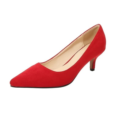 Time and Tru Women's Closed Toe Pump Dress Heels - Walmart.com