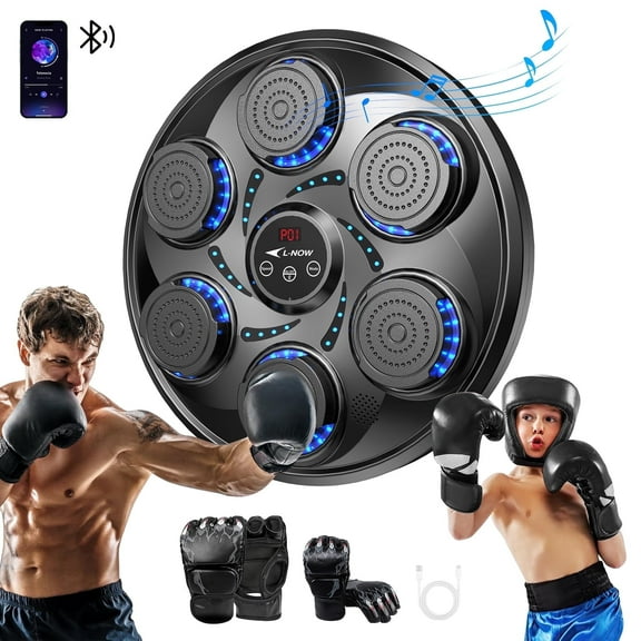 Kumdkd Bluetooth Music Boxing Machine with LED Display, Wall Mount ...