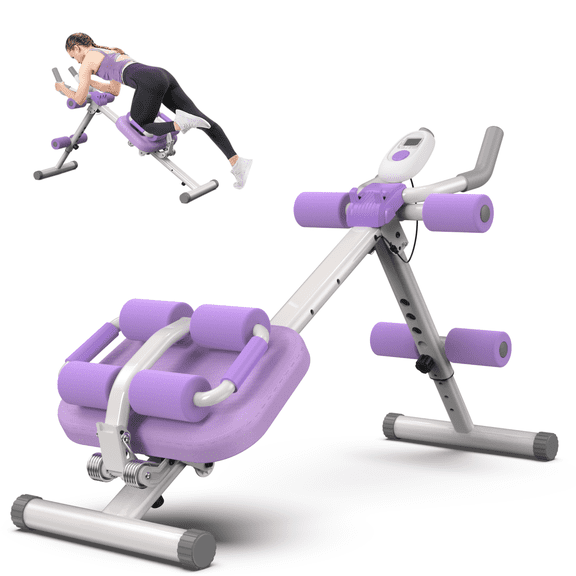 Ab Machine, Adjustable Ab Trainer For Core Workout At Home, Foldable ...
