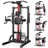 LNOW Home Gym Station, 450LBS Multi Home Gym Equipment for All Body ...