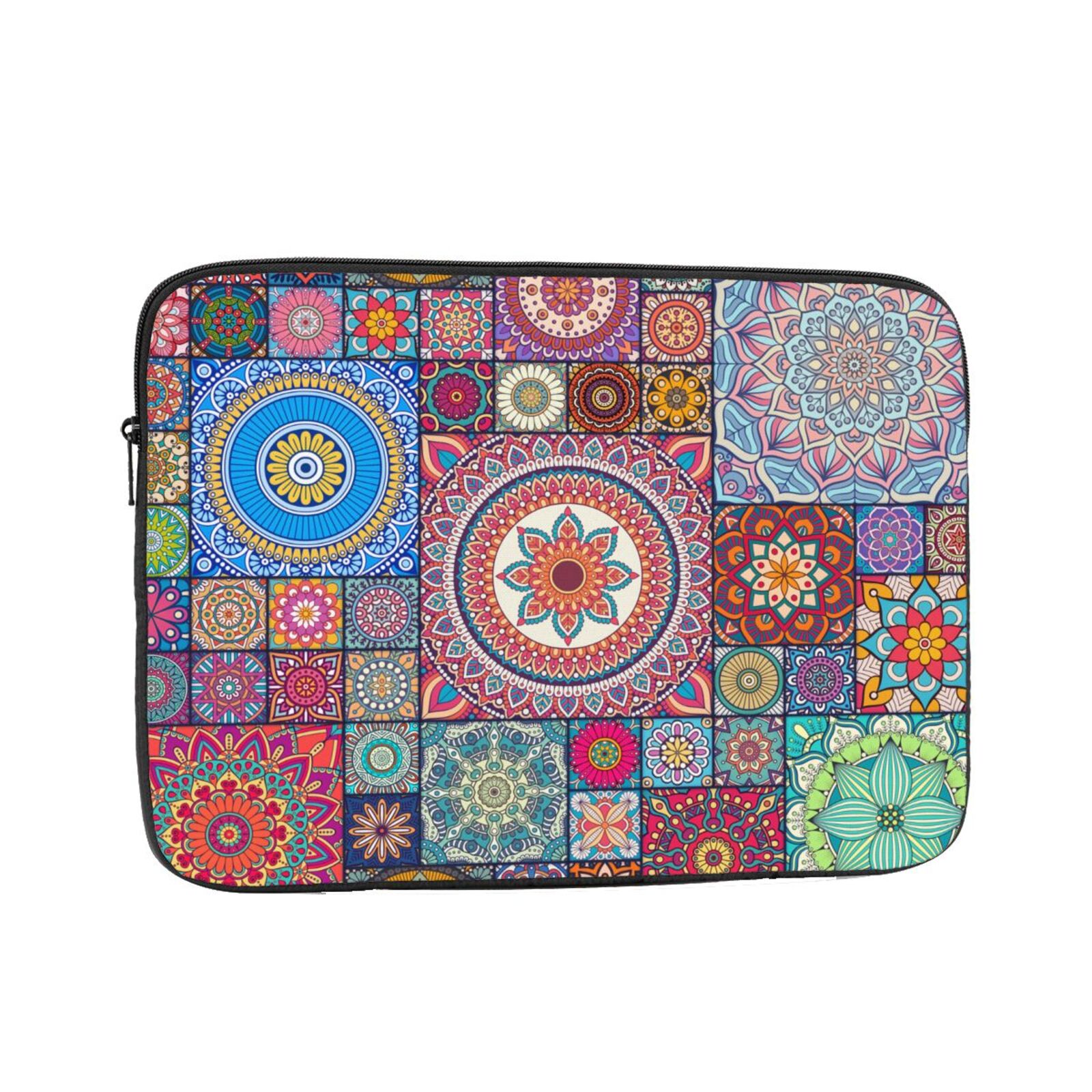 LNWH Abstract Mandala Flowers Pattern Laptop Sleeve, Notebook Computer ...
