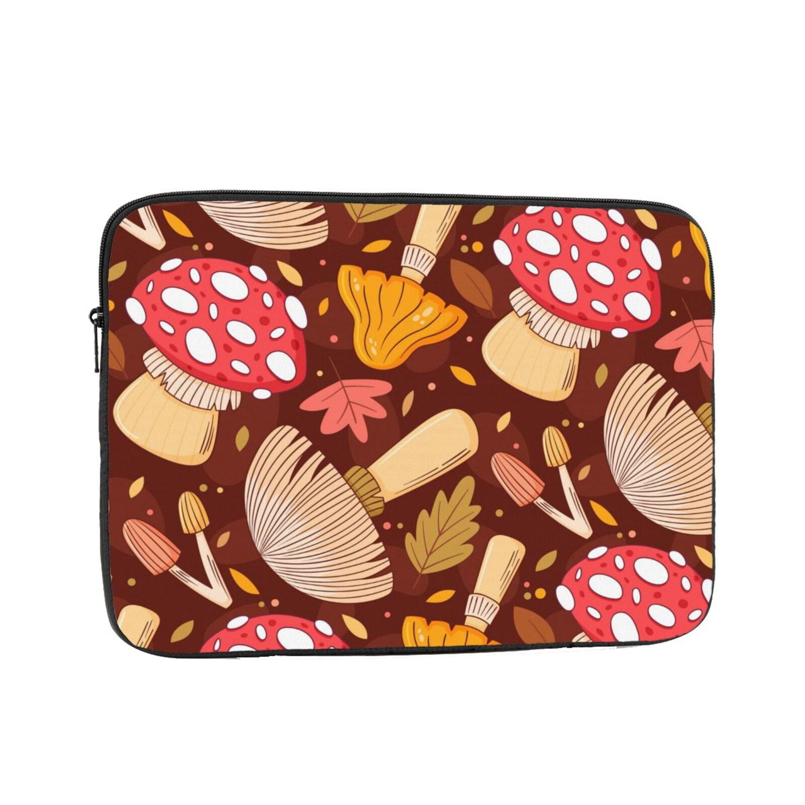 LNWH Autumn Cartoon Harvest Mushroom Pattern Laptop Sleeve, Notebook ...