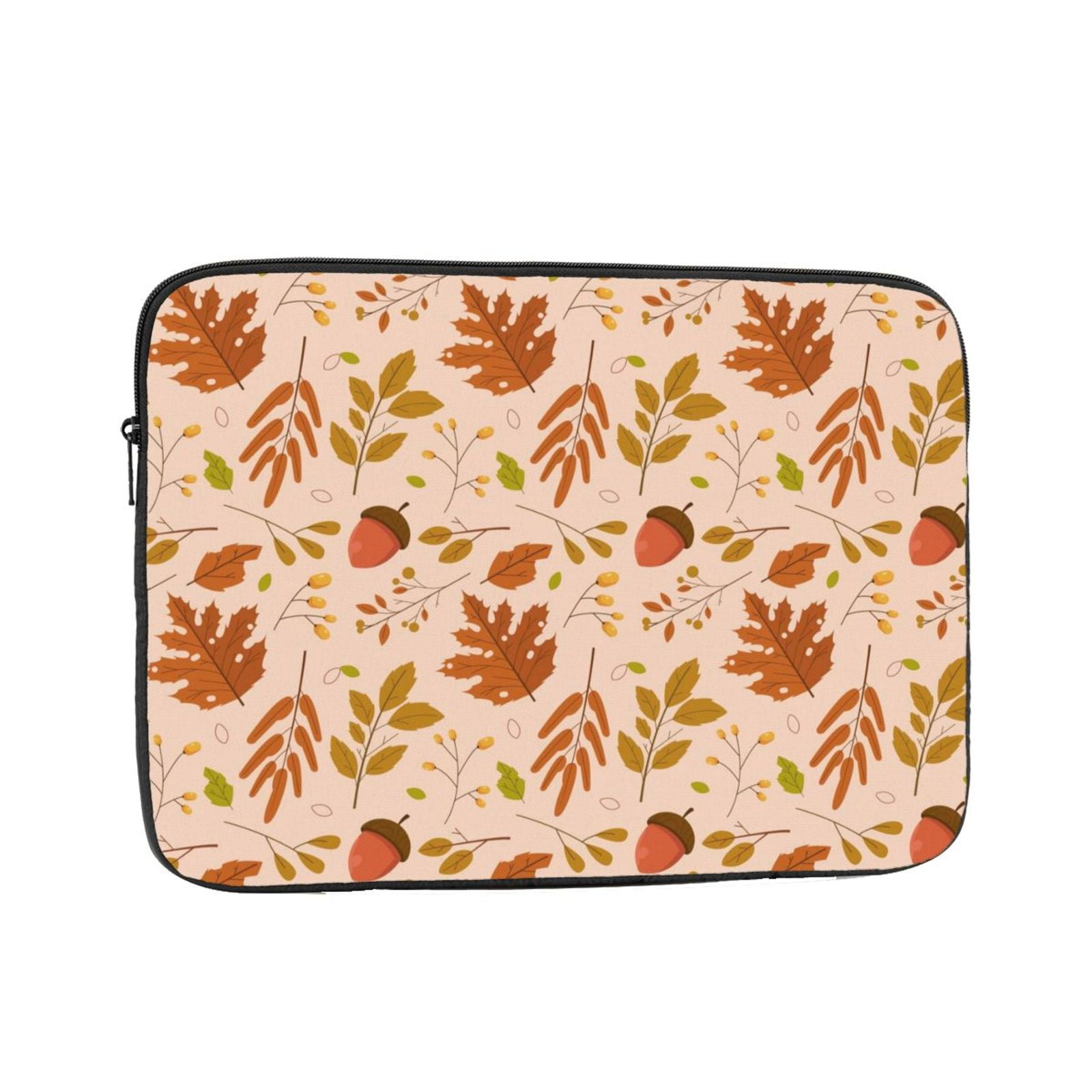 LNWH Autumn Nature Gold Dead Leaf Pattern Laptop Sleeve, Notebook ...