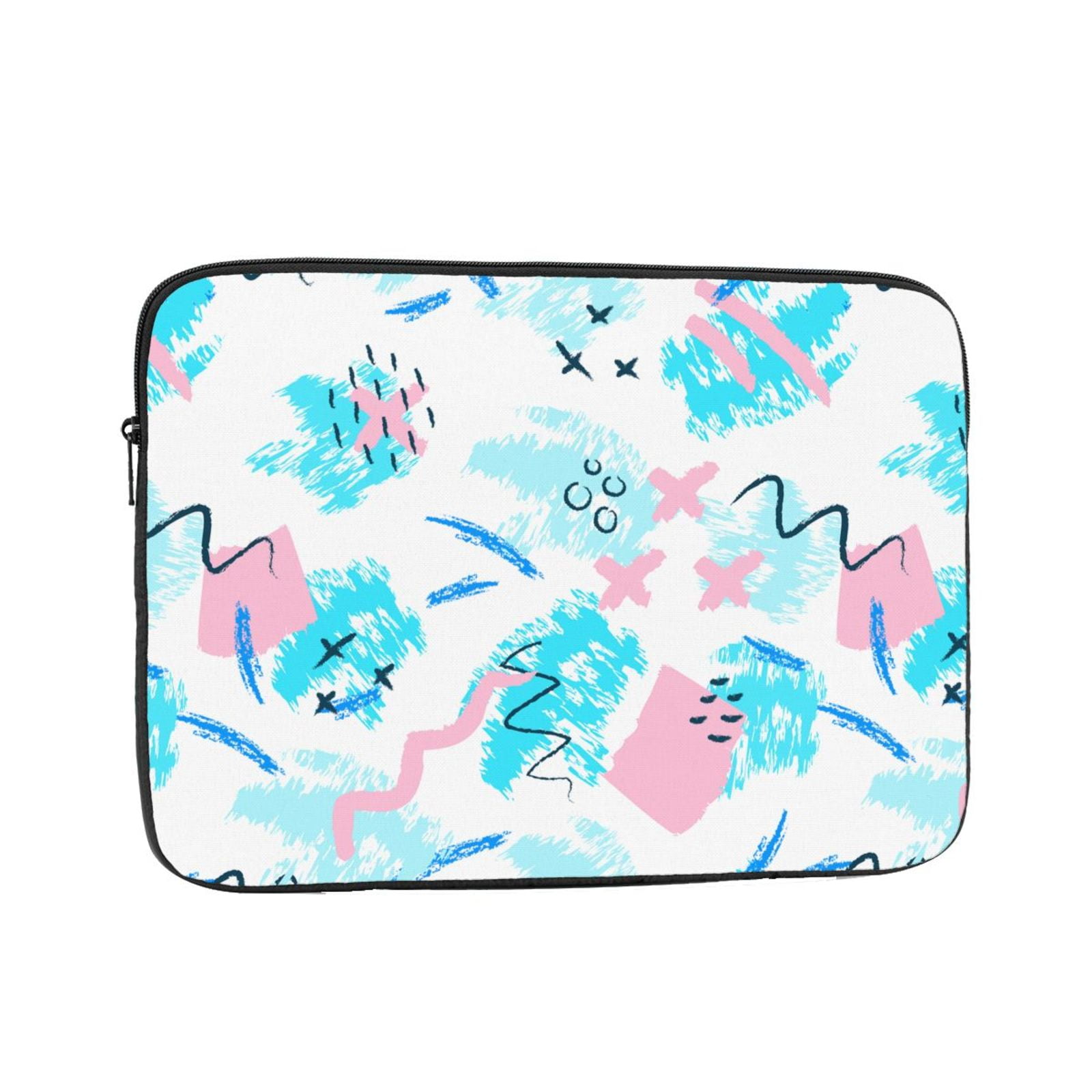 LNWH Blue Abstract Watercolor Art Pattern Laptop Sleeve, Notebook ...