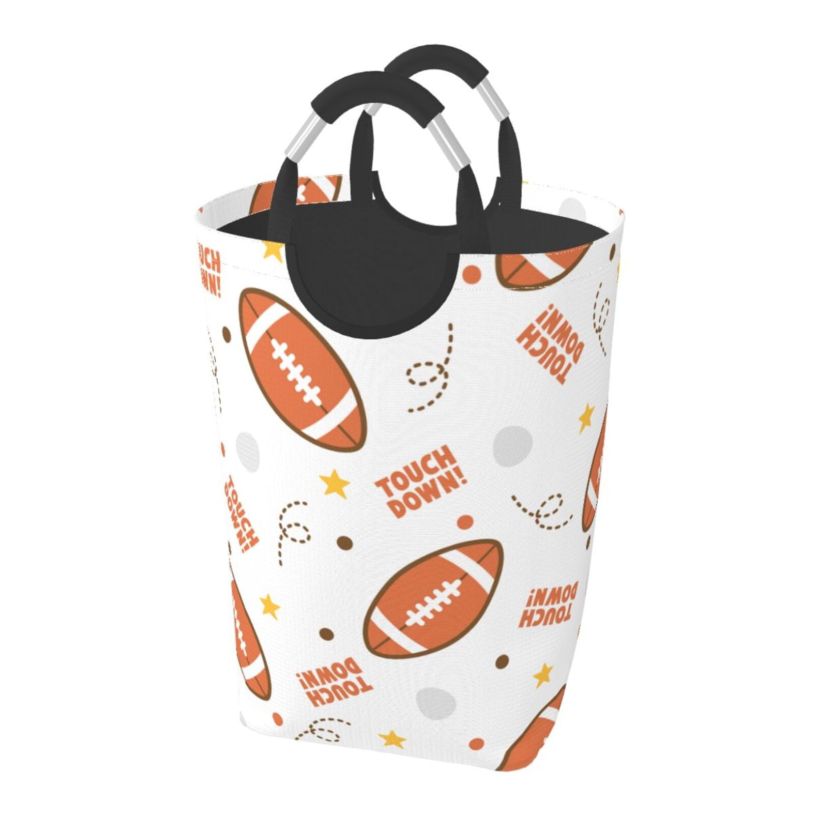 LNWH Cartoon American Football Pattern Laundry Basket, 50L Large ...