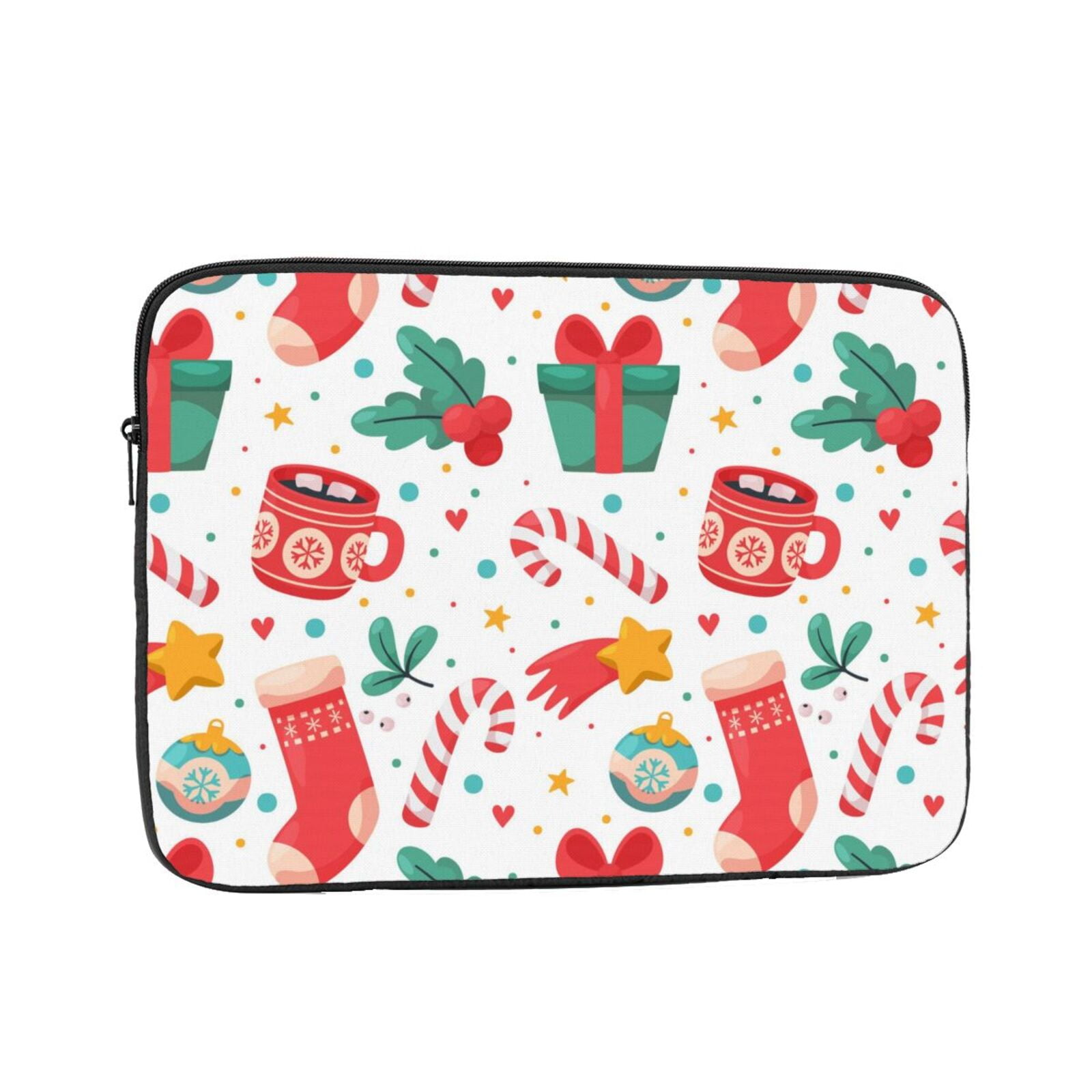 LNWH Christmas Day Theme Patterns Pattern Laptop Sleeve, Notebook ...