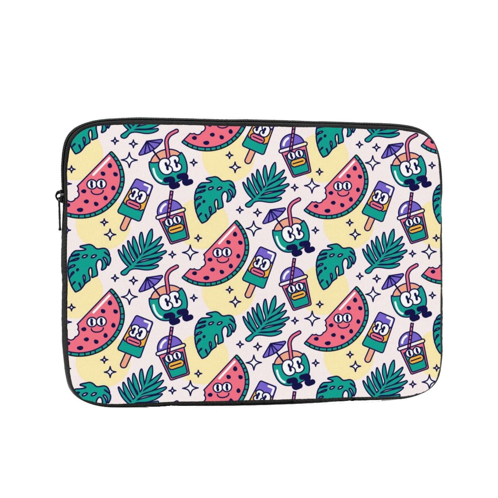 LNWH Cool Cartoon Watermelon Ice Cream Pattern Laptop Sleeve, Notebook ...