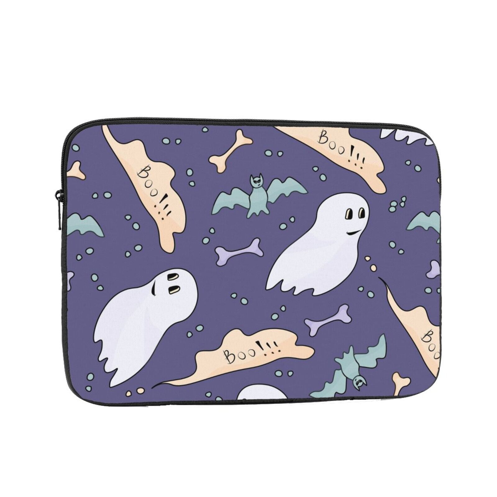 LNWH Cute Ghost Funny Bat Pattern Laptop Sleeve, Notebook Computer ...