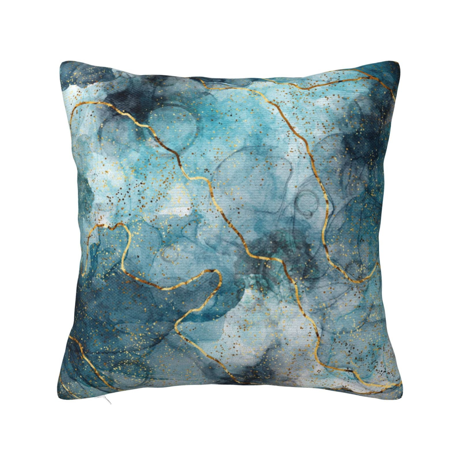 LNWH Decorative Pillow Covers, Marble Abstract Art Square Sofa ...
