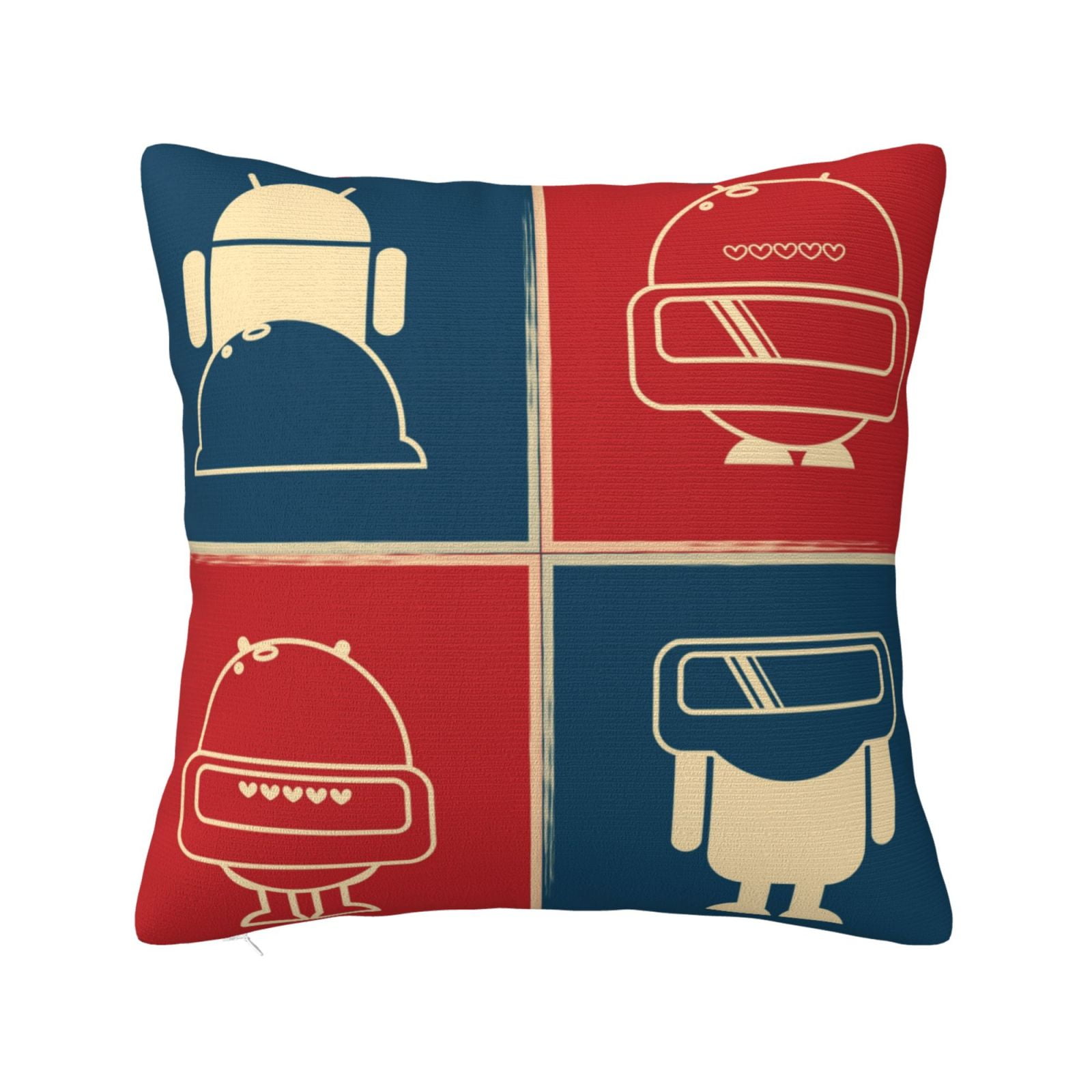 LNWH Decorative Pillow Covers, Vintage Game Theme Square Sofa ...