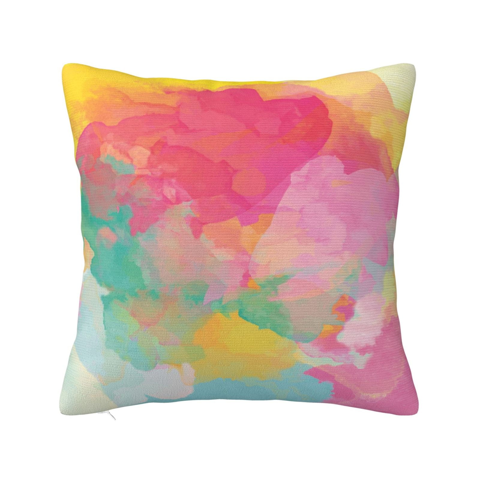 LNWH Decorative Pillow Covers, Watercolor Gradient Painting Square Sofa ...