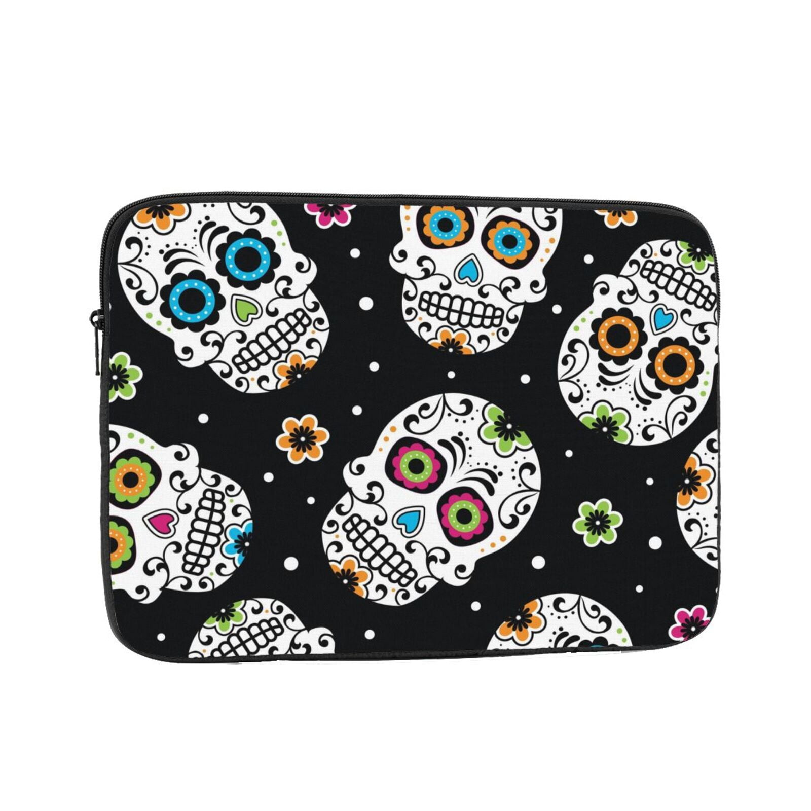 LNWH Dod Colorful Skull Pattern Laptop Sleeve, Notebook Computer Pocket ...