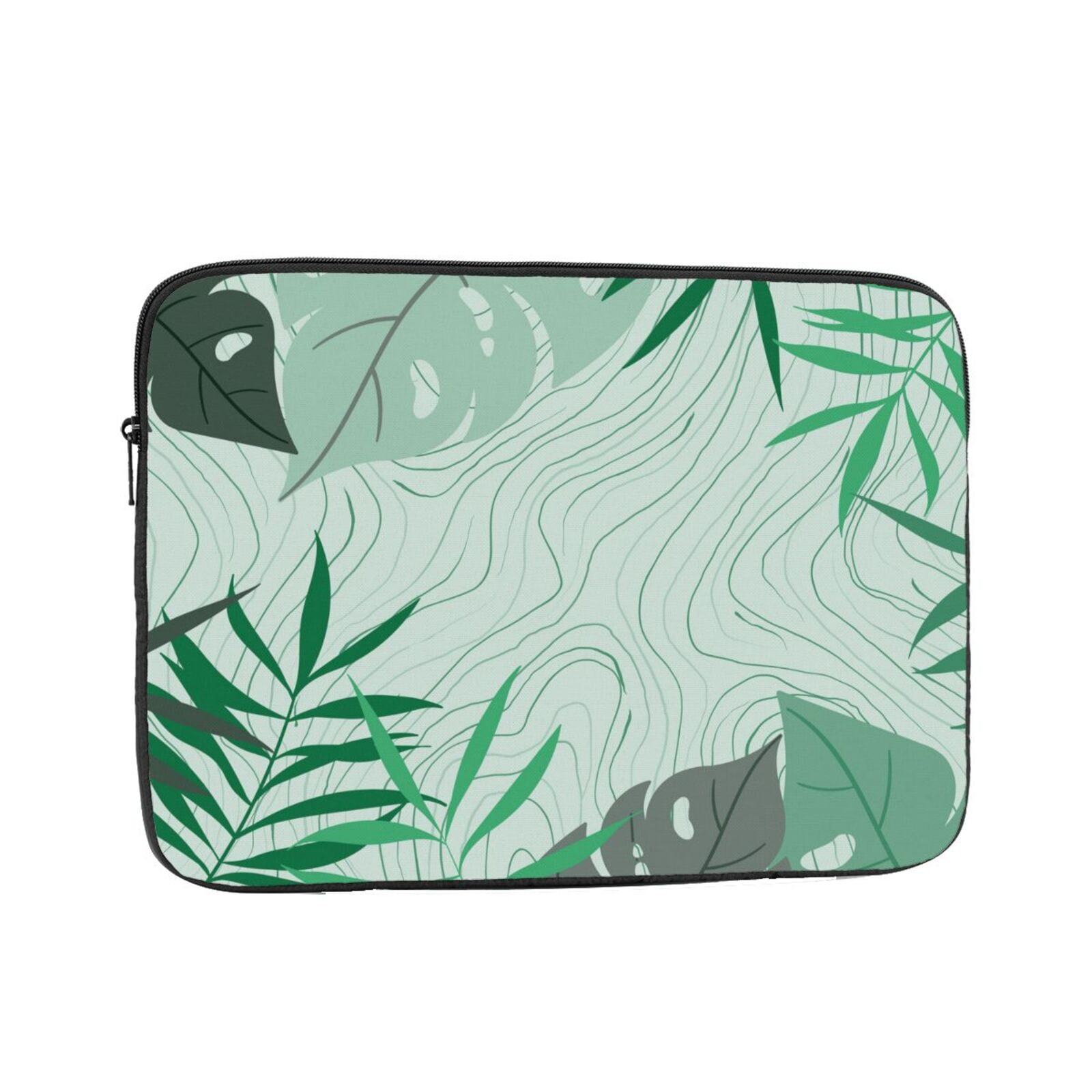 LNWH Elegant Leaves Abstract Texture Pattern Laptop Sleeve, Notebook ...