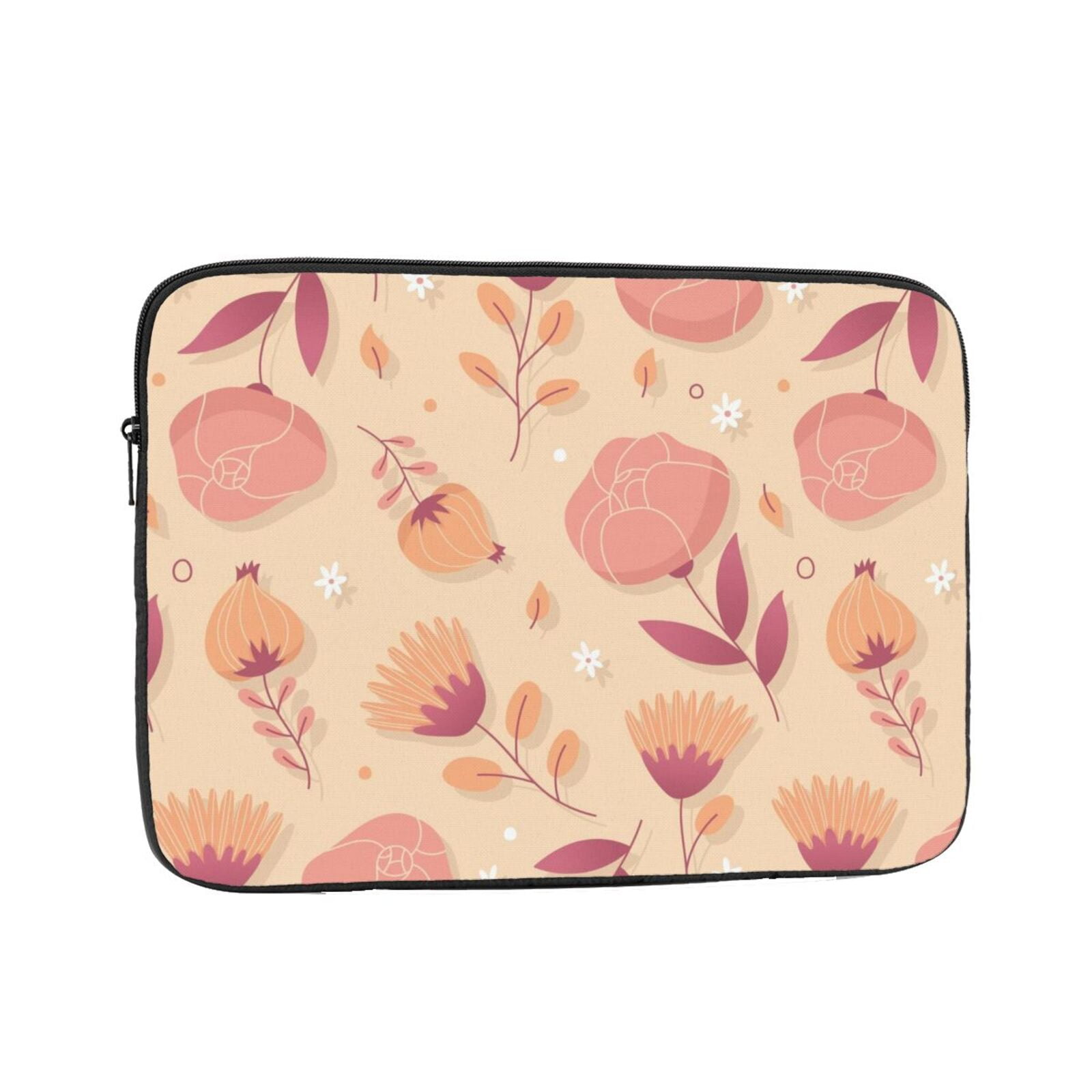 LNWH Floral Peach Texture Pattern Laptop Sleeve, Notebook Computer ...