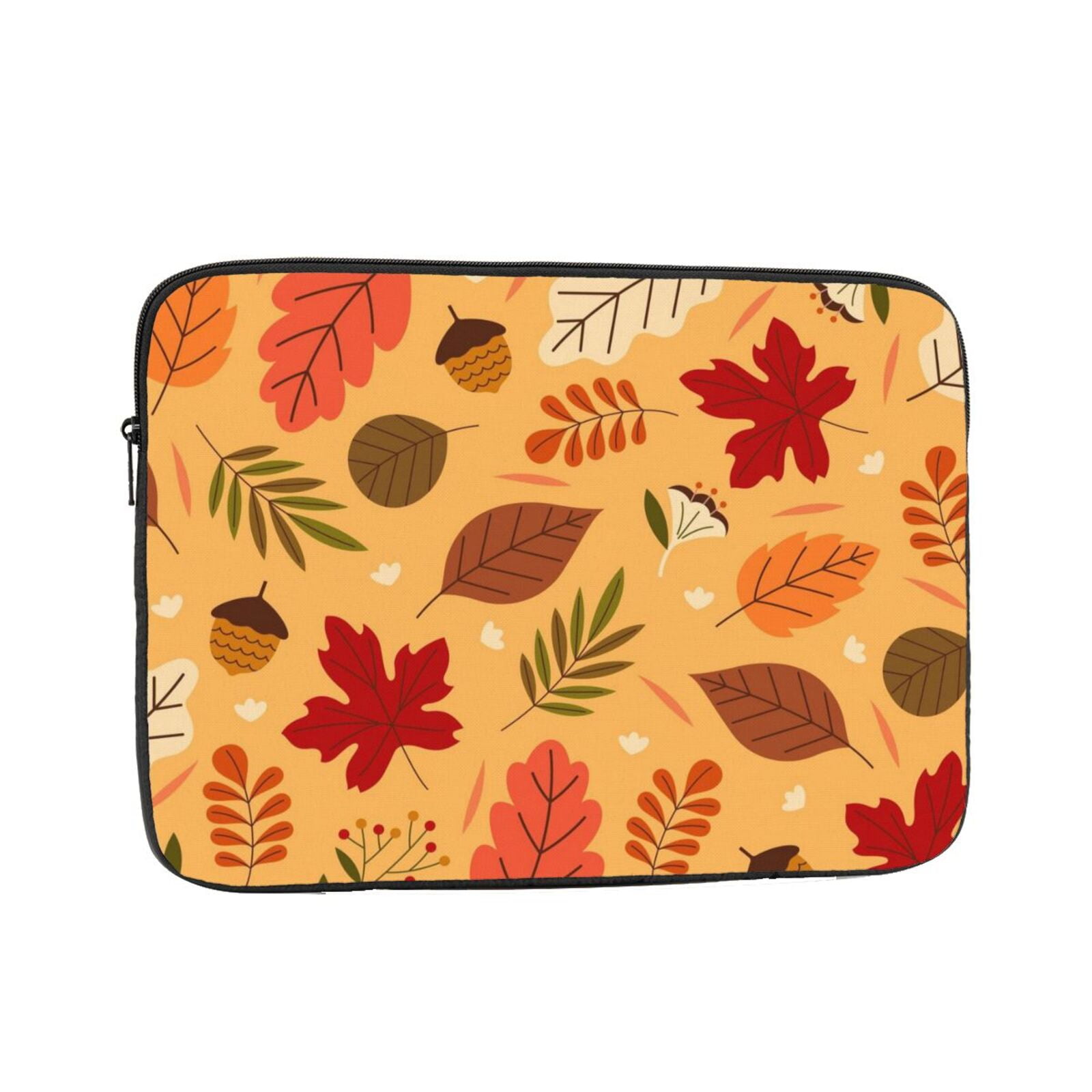 LNWH Forest Cartoon Leaves Pattern Laptop Sleeve, Notebook Computer ...