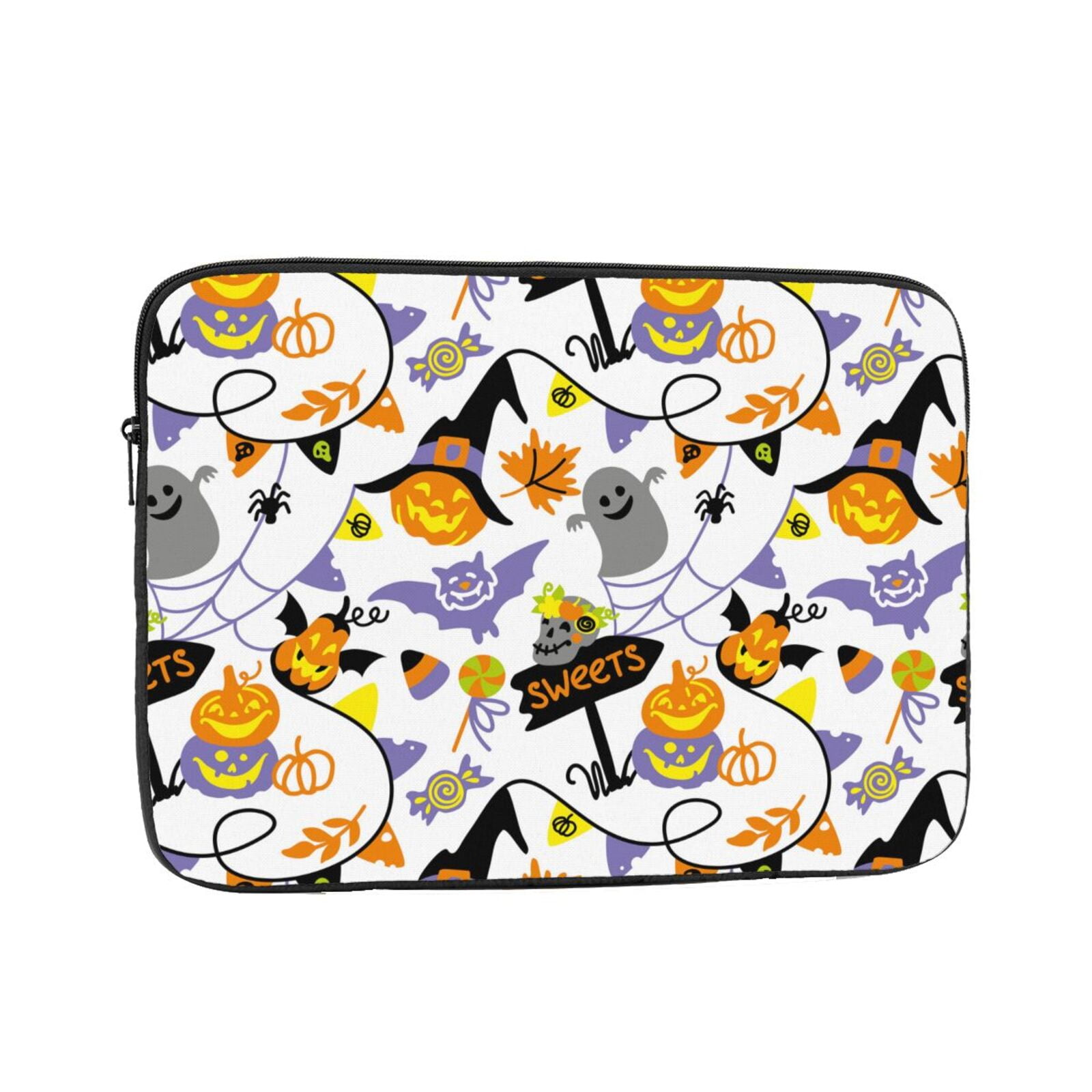 LNWH Ghost Pumpkin Bat Funny Pattern Laptop Sleeve, Notebook Computer ...
