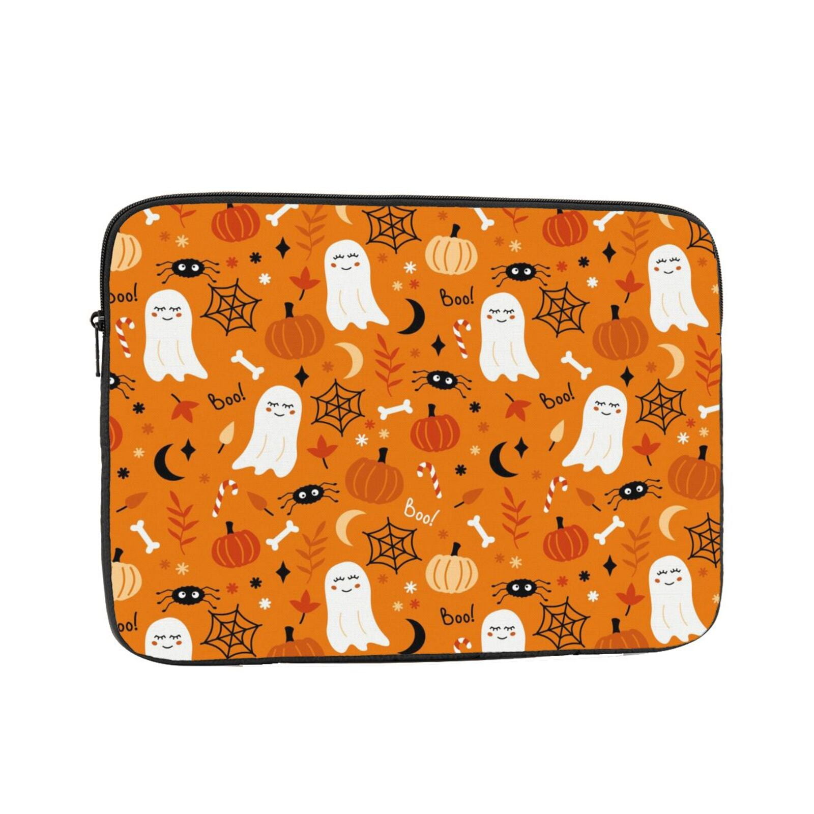 LNWH Ghost Spiders Pumpkins Orange Pattern Laptop Sleeve, Notebook ...