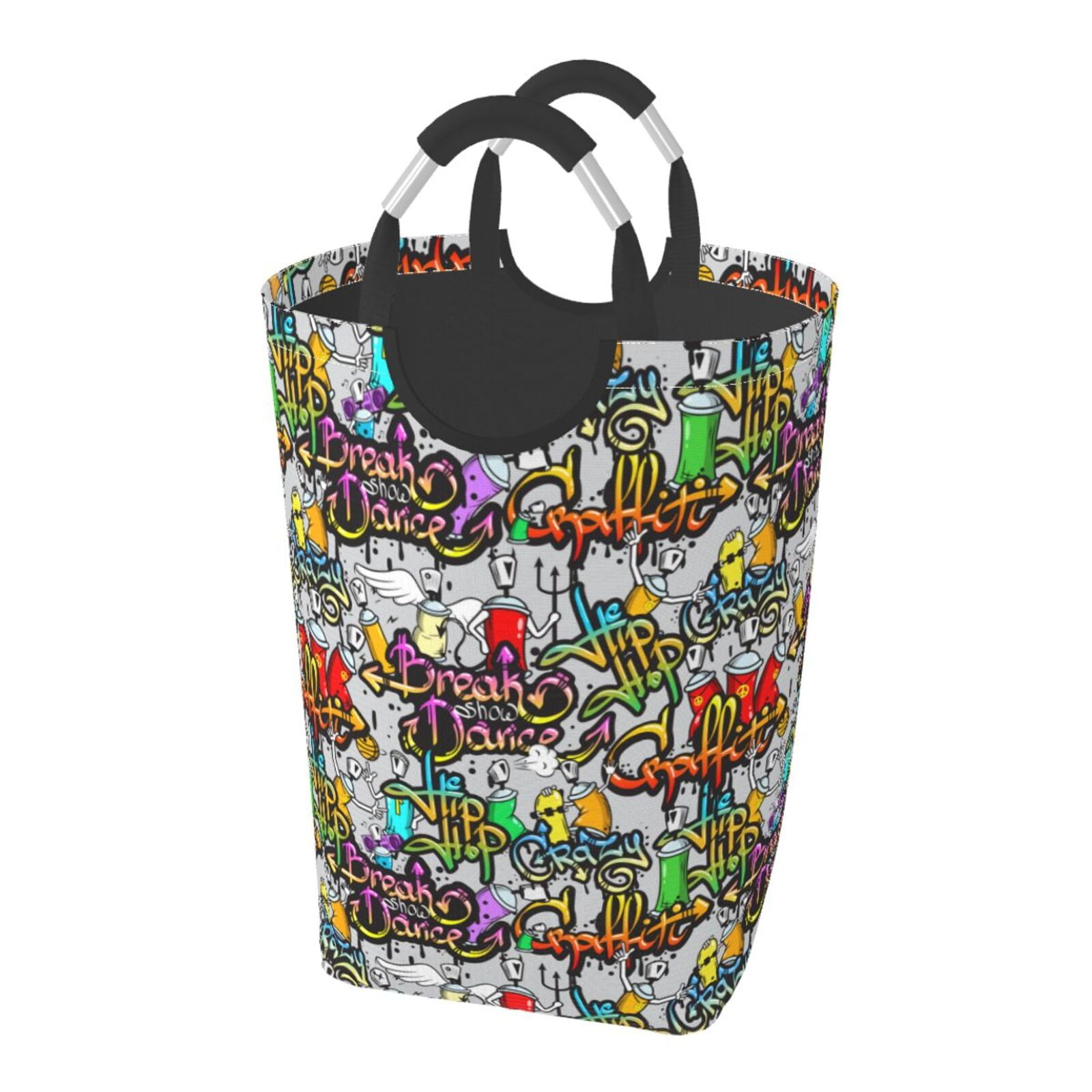 LNWH Graffiti Texture Urban Art Pattern Laundry Basket, 50L Large ...