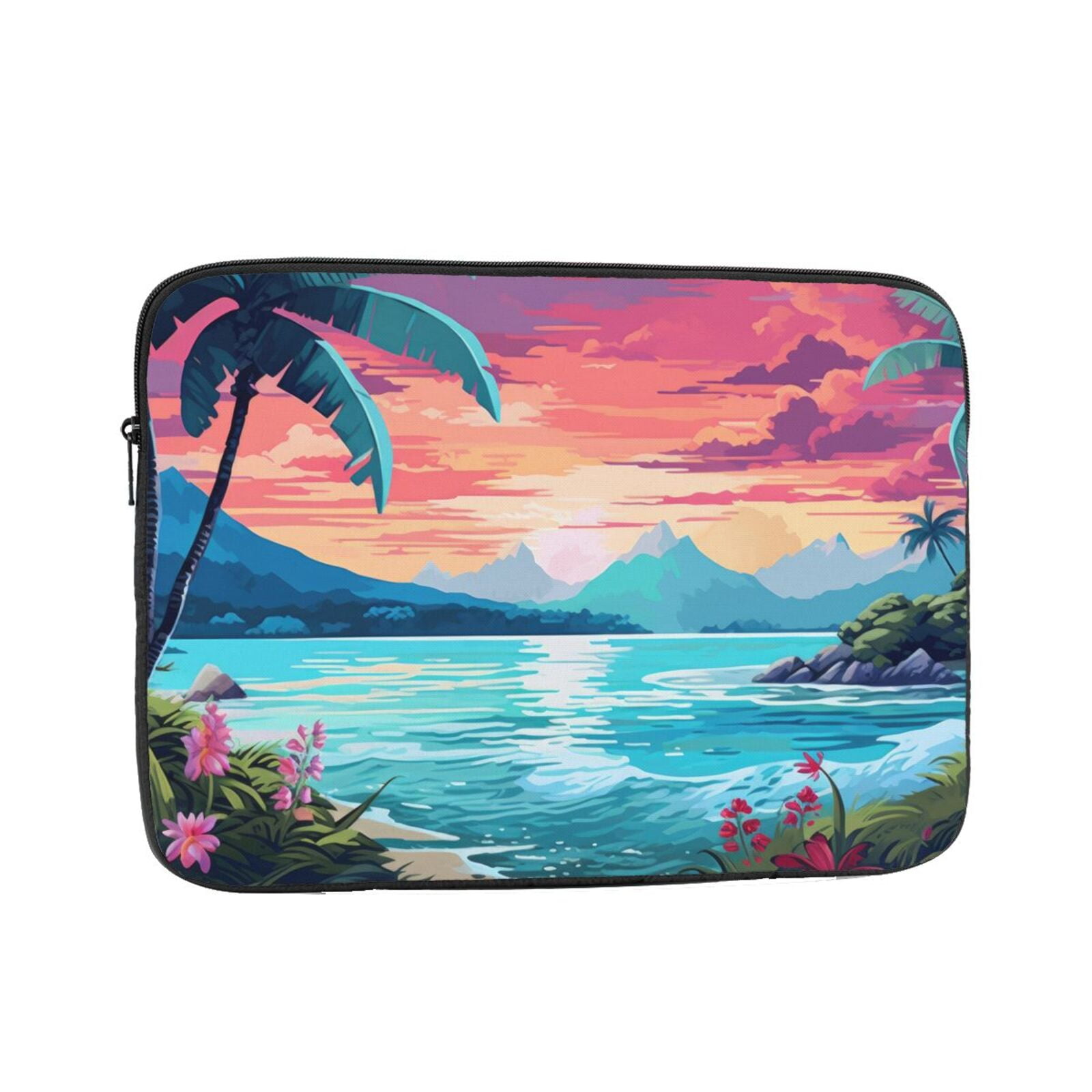 LNWH Island Sunset Tropical Pattern Laptop Sleeve, Notebook Computer ...