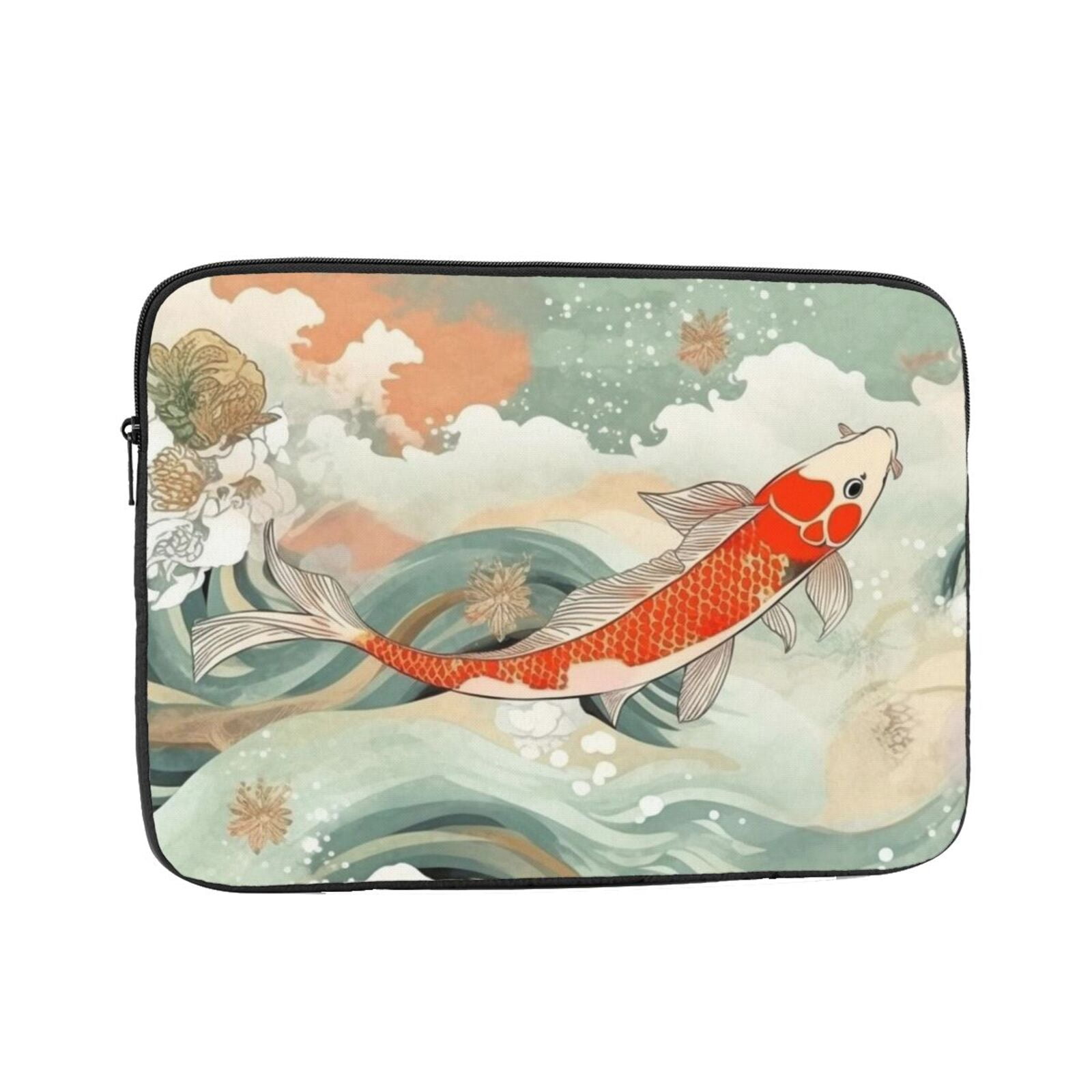 LNWH Japanese Abstract Koi-Fish Pattern Laptop Sleeve, Notebook ...