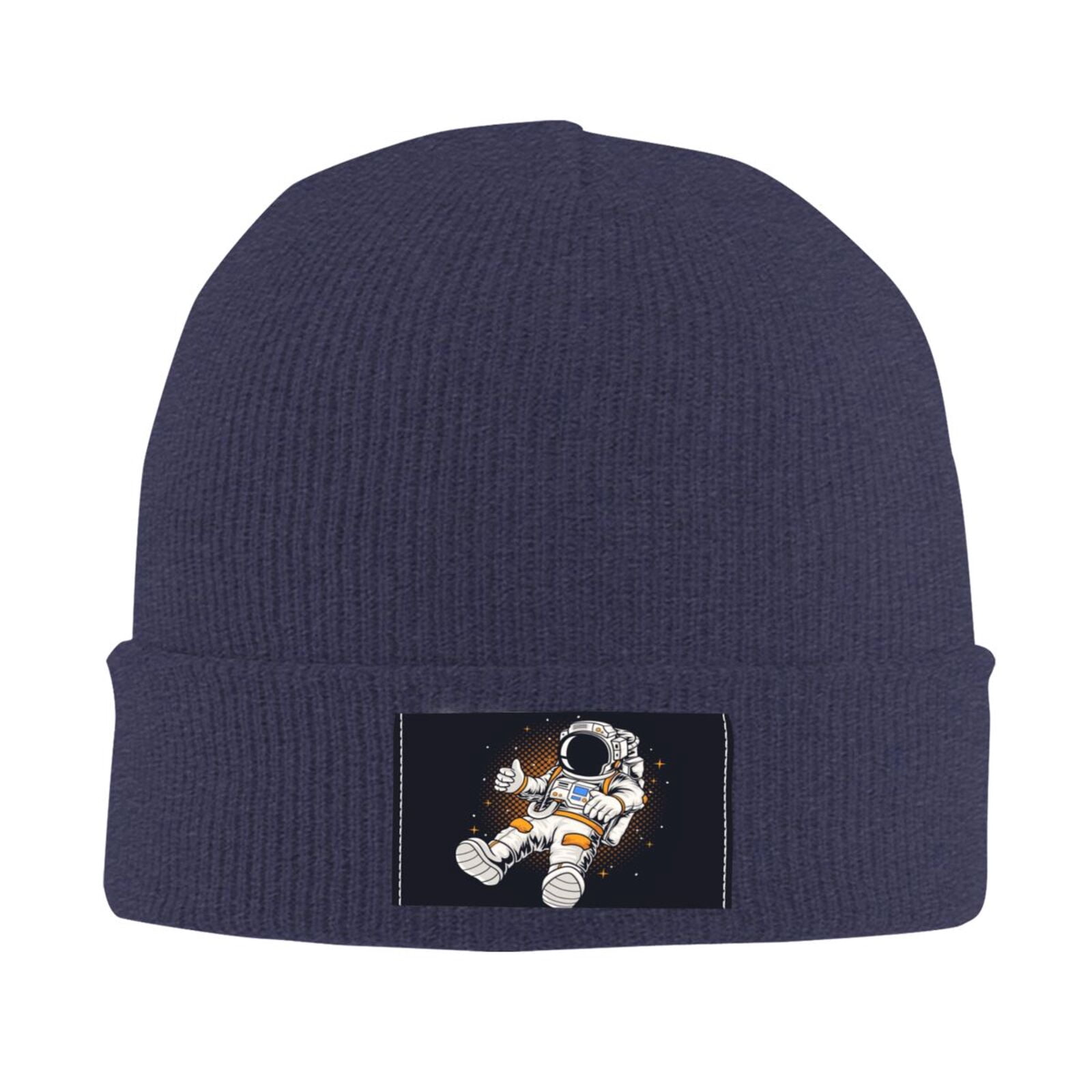 LNWH Knitted Acrylic Hat, Cartoon Galaxy Astronaut Pattern Winter ...