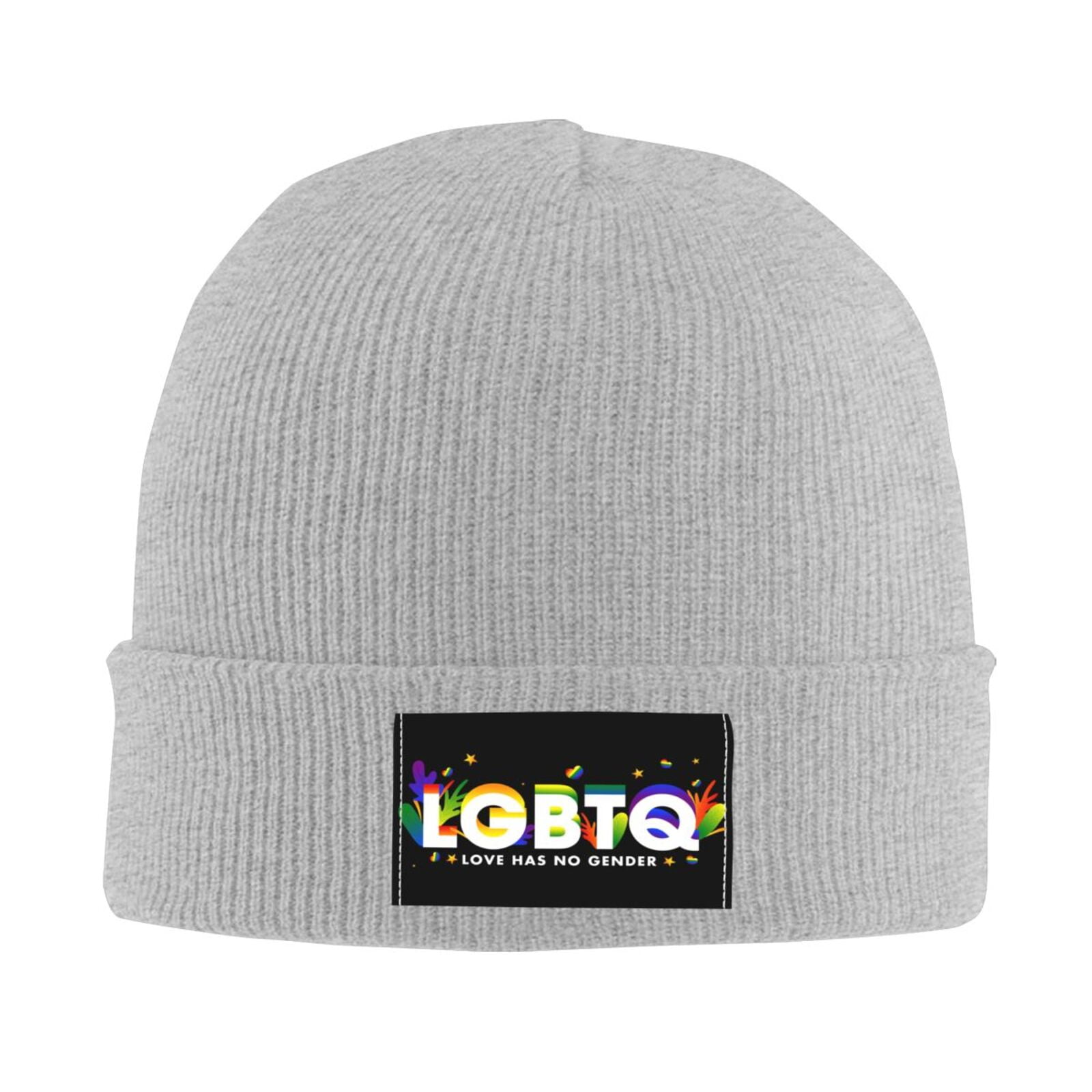 LNWH Knitted Acrylic Hat, LGBT Gender Friendly Art Pattern Winter ...