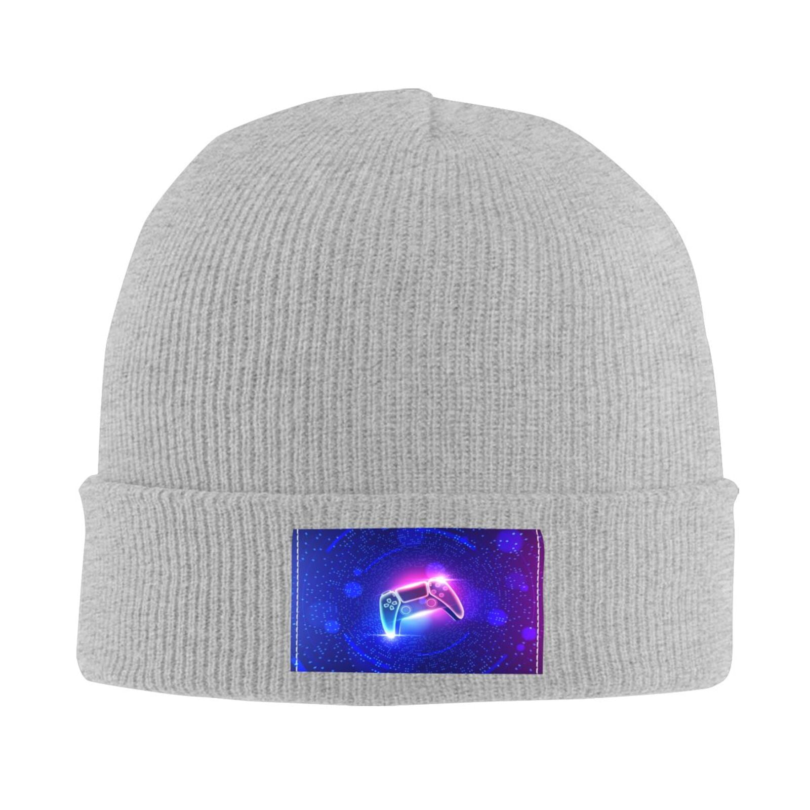 LNWH Knitted Acrylic Hat, Neon Art Game Controller Joystick Pattern ...