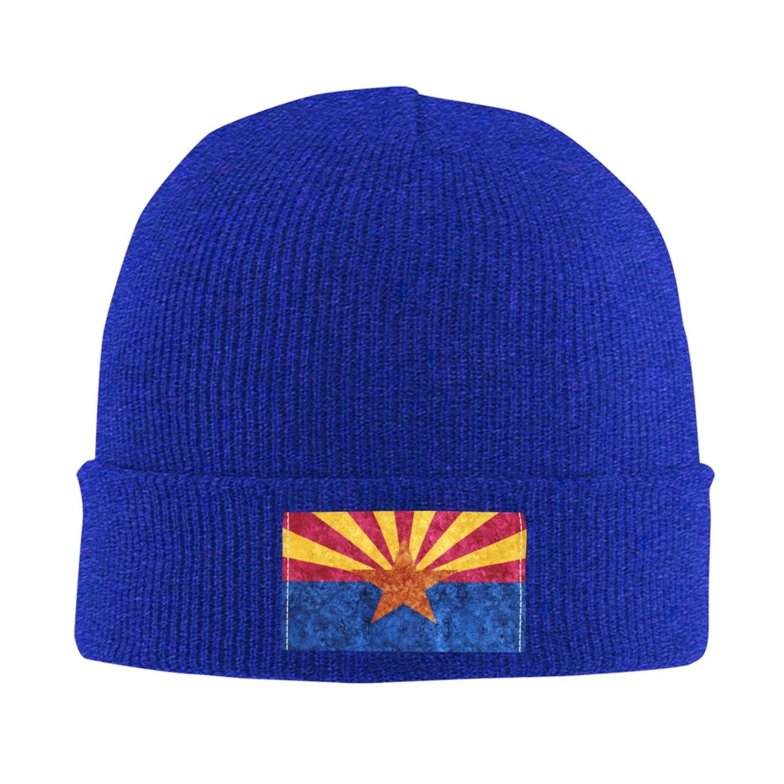 LNWH Knitted Acrylic Hat, Patriotic Arizona State Flag Pattern Winter ...