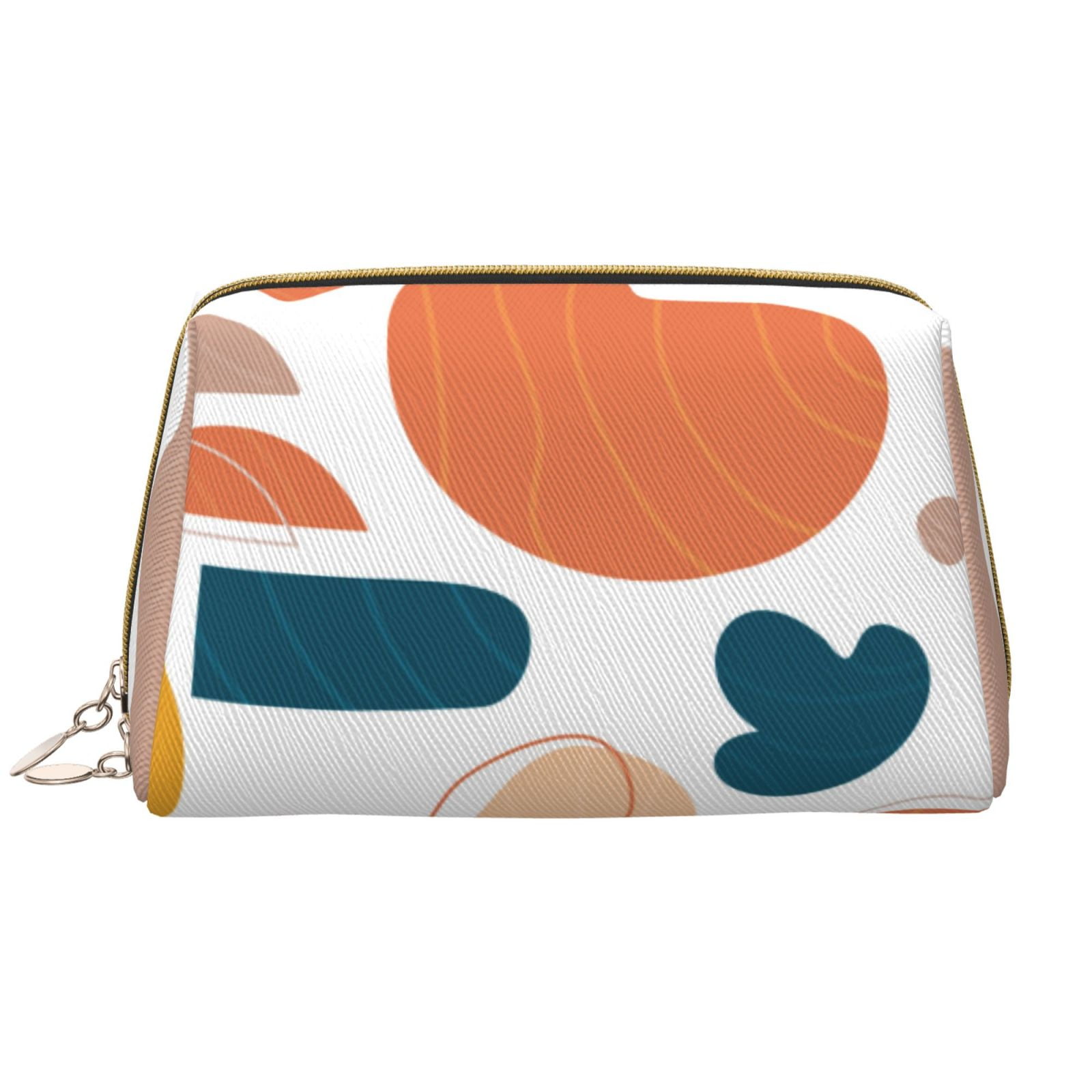 LNWH Large Capacity Makeup Bag, Cartoon Abstract Geometry Art Pattern ...