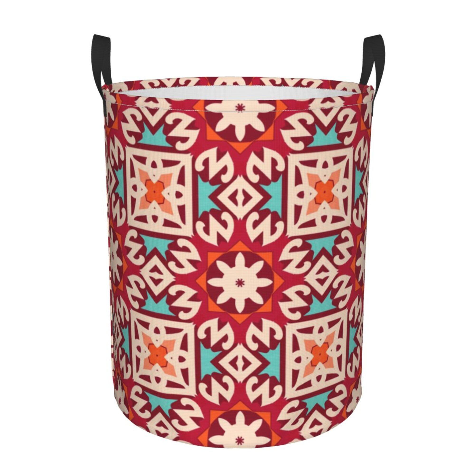 LNWH Laundry Basket, Abstract Colorful Geometric Pattern Foldable ...