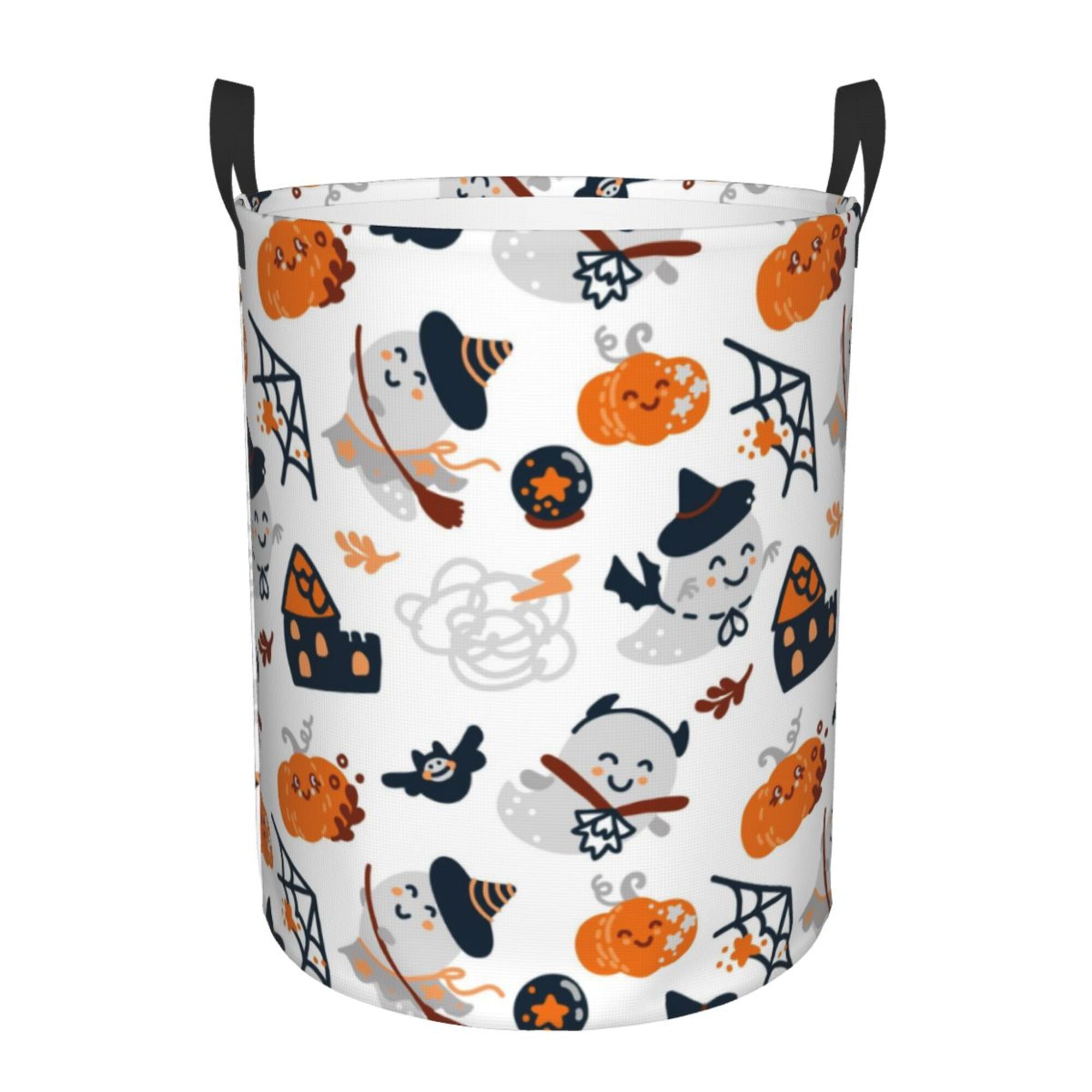 LNWH Laundry Basket, Cute Ghost Pumpkin Pattern Foldable Laundry Hamper ...