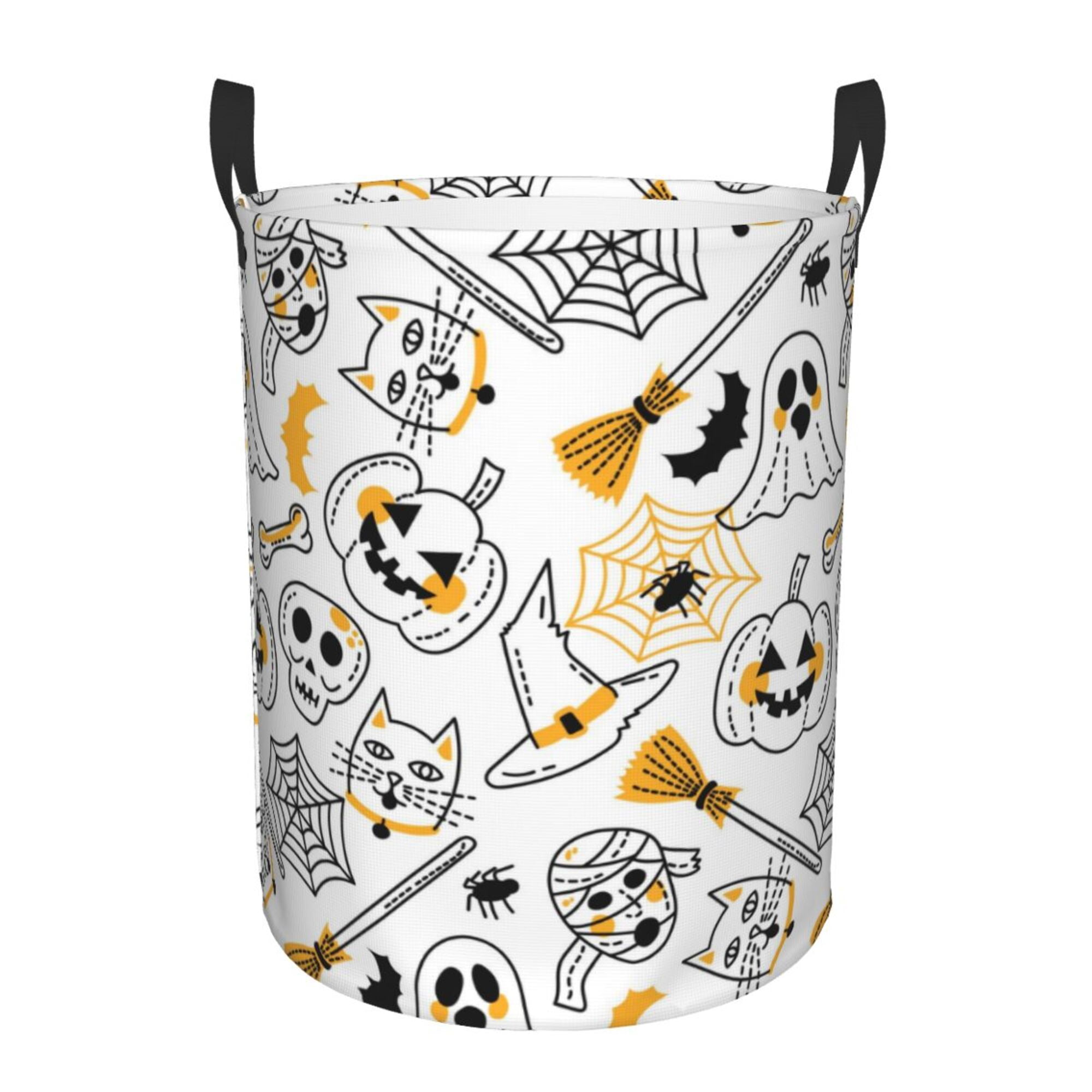 LNWH Laundry Basket, Cute Skeleton Ghost Pattern Foldable Laundry ...