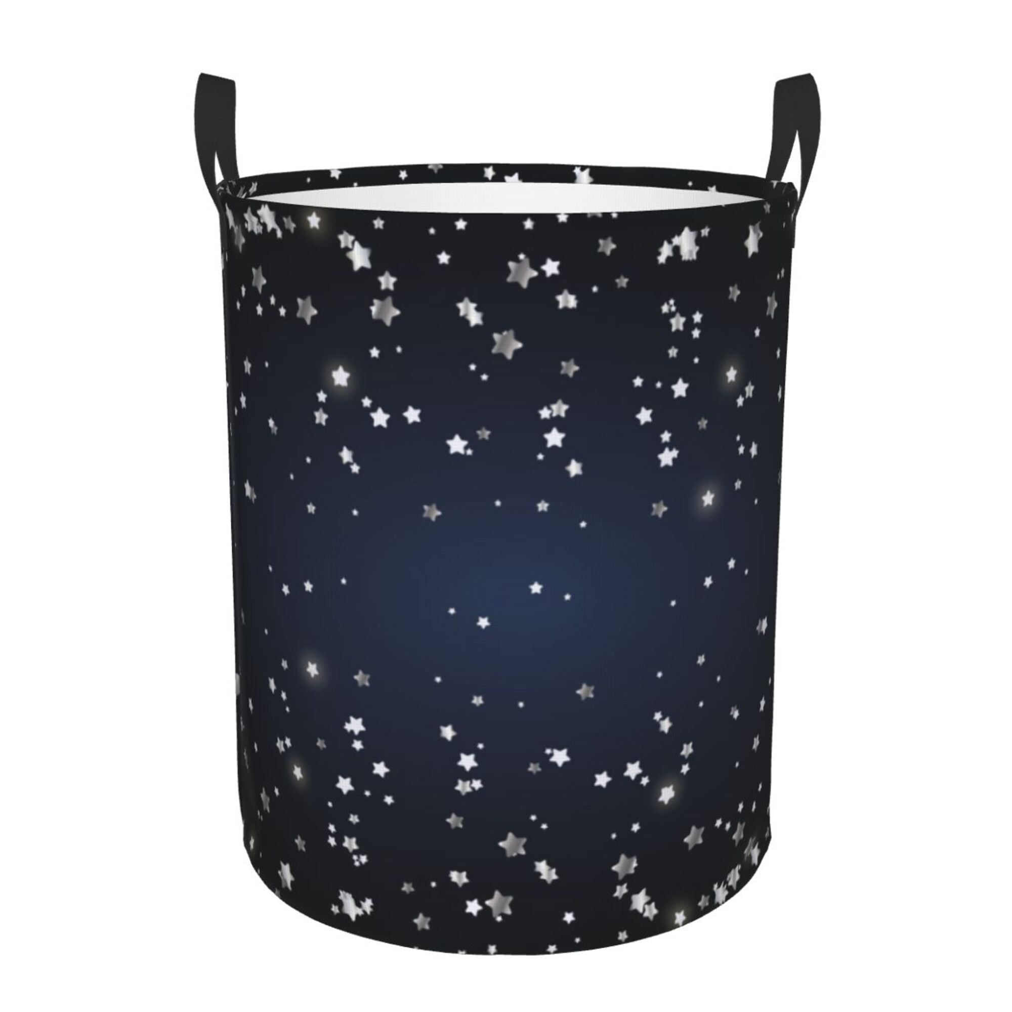 LNWH Laundry Basket, Dark Blue Starry Sky Pattern Foldable Laundry ...