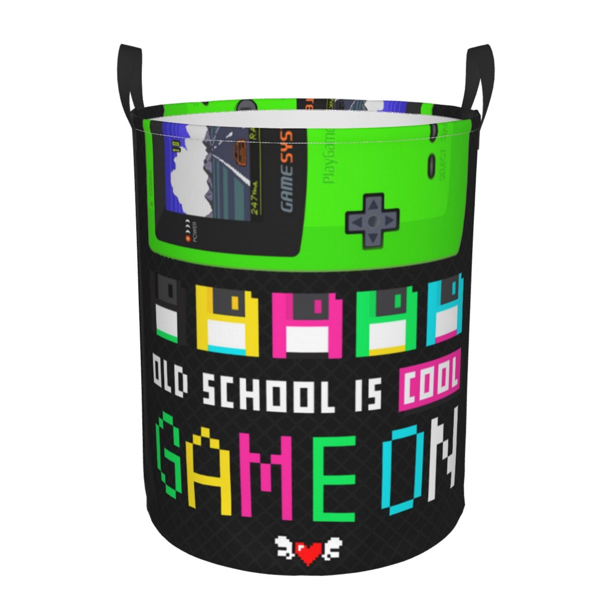 LNWH Laundry Basket, Game Save Game Start Foldable Laundry Hamper With ...