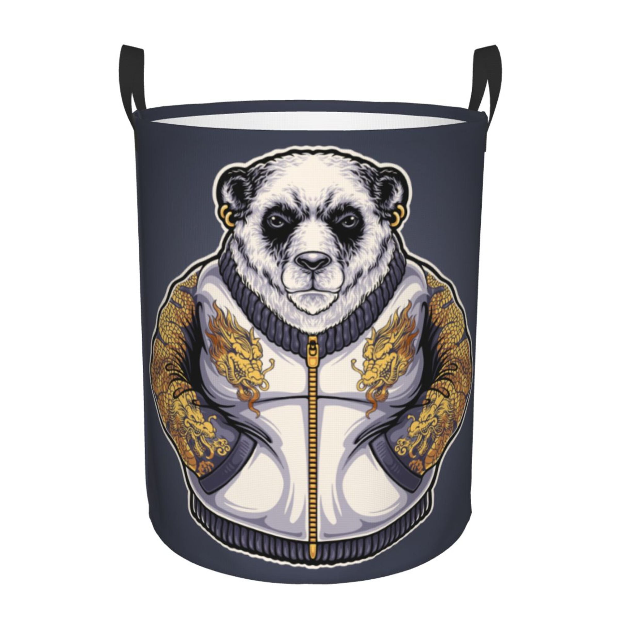 LNWH Laundry Basket, Panda Mascot Pattern Foldable Laundry Hamper with ...