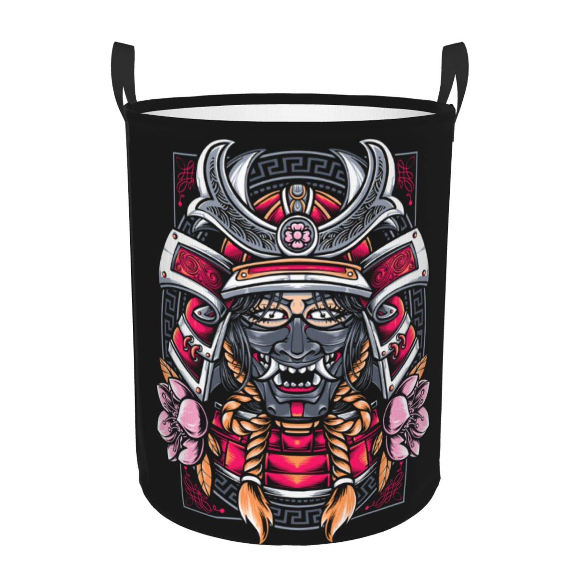 LNWH Laundry Basket, Samurai Girl Warrior Pattern Foldable Laundry ...