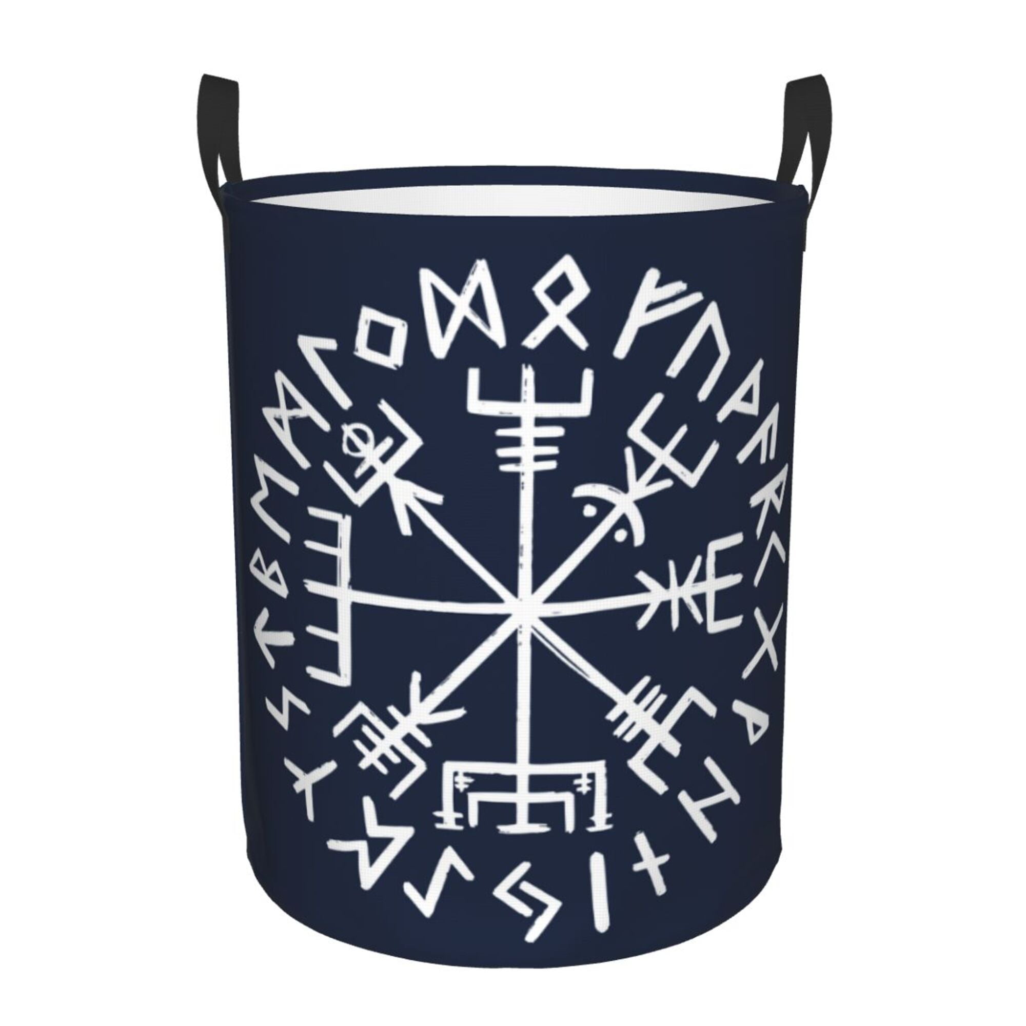 LNWH Laundry Basket, Vegvisir Symbol Ancient Nordic Compass Pattern ...