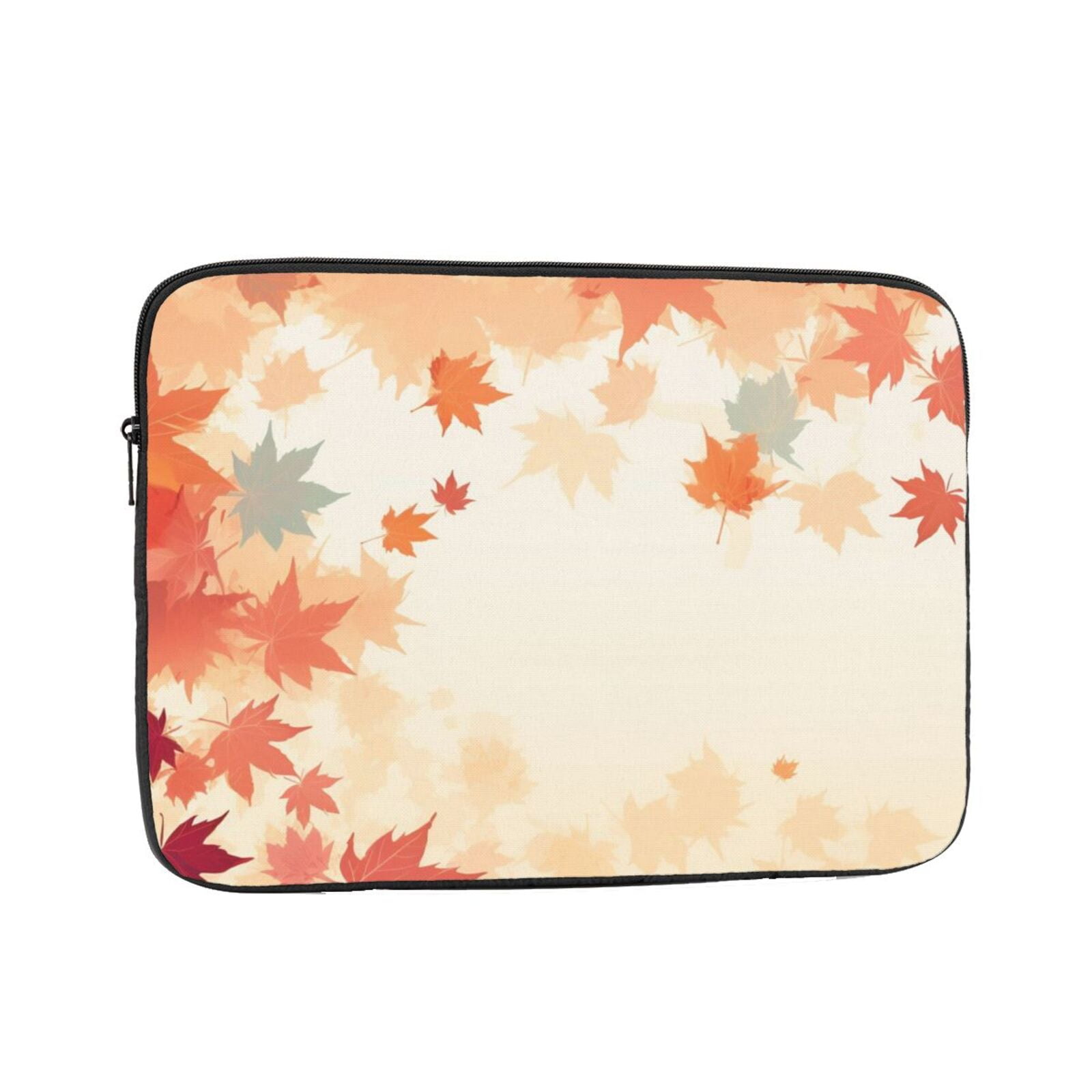 LNWH Maple Oranger Leaf Background Pattern Laptop Sleeve, Notebook ...