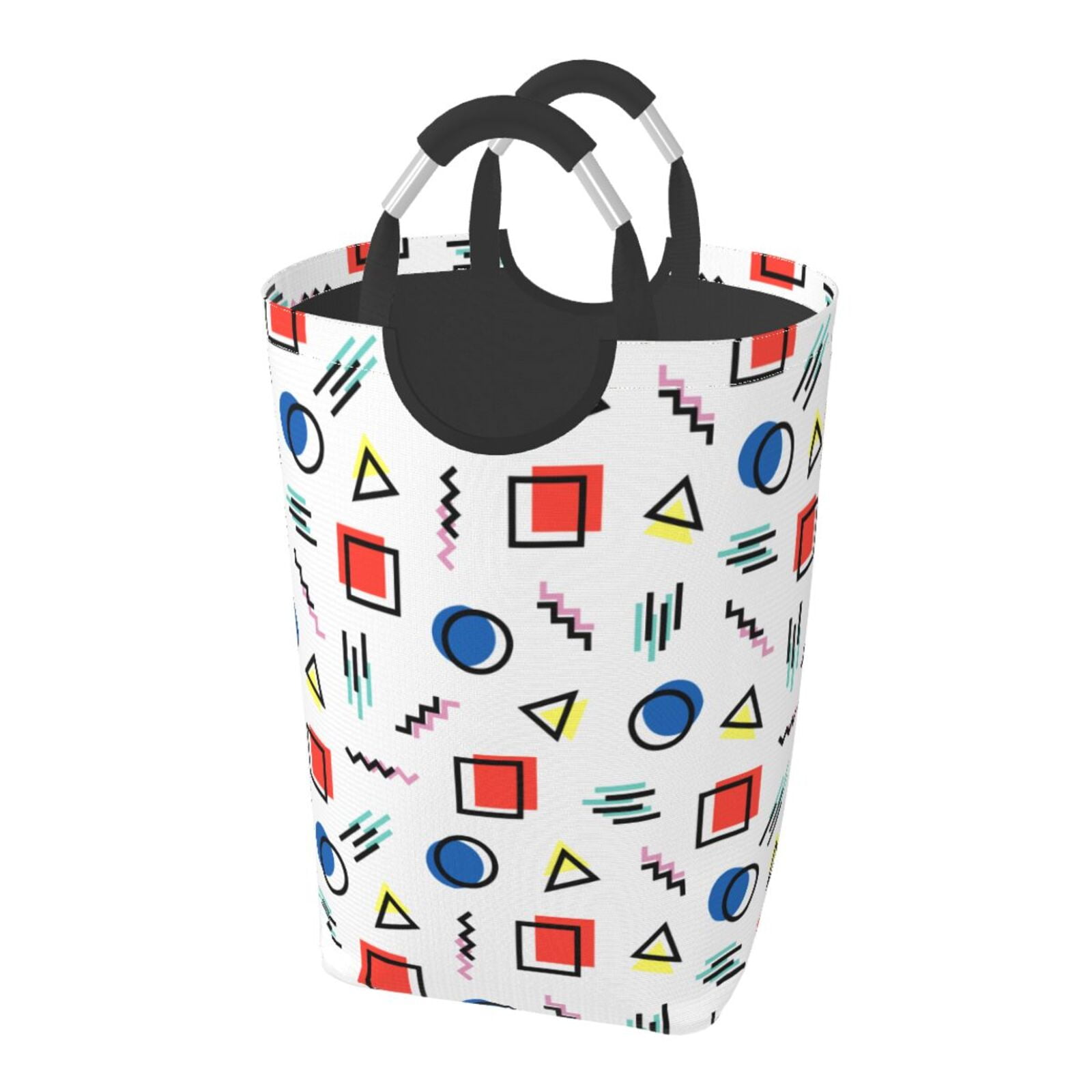 LNWH Memphis 90s Colorful Geometric Pattern Laundry Basket, 50L Large ...