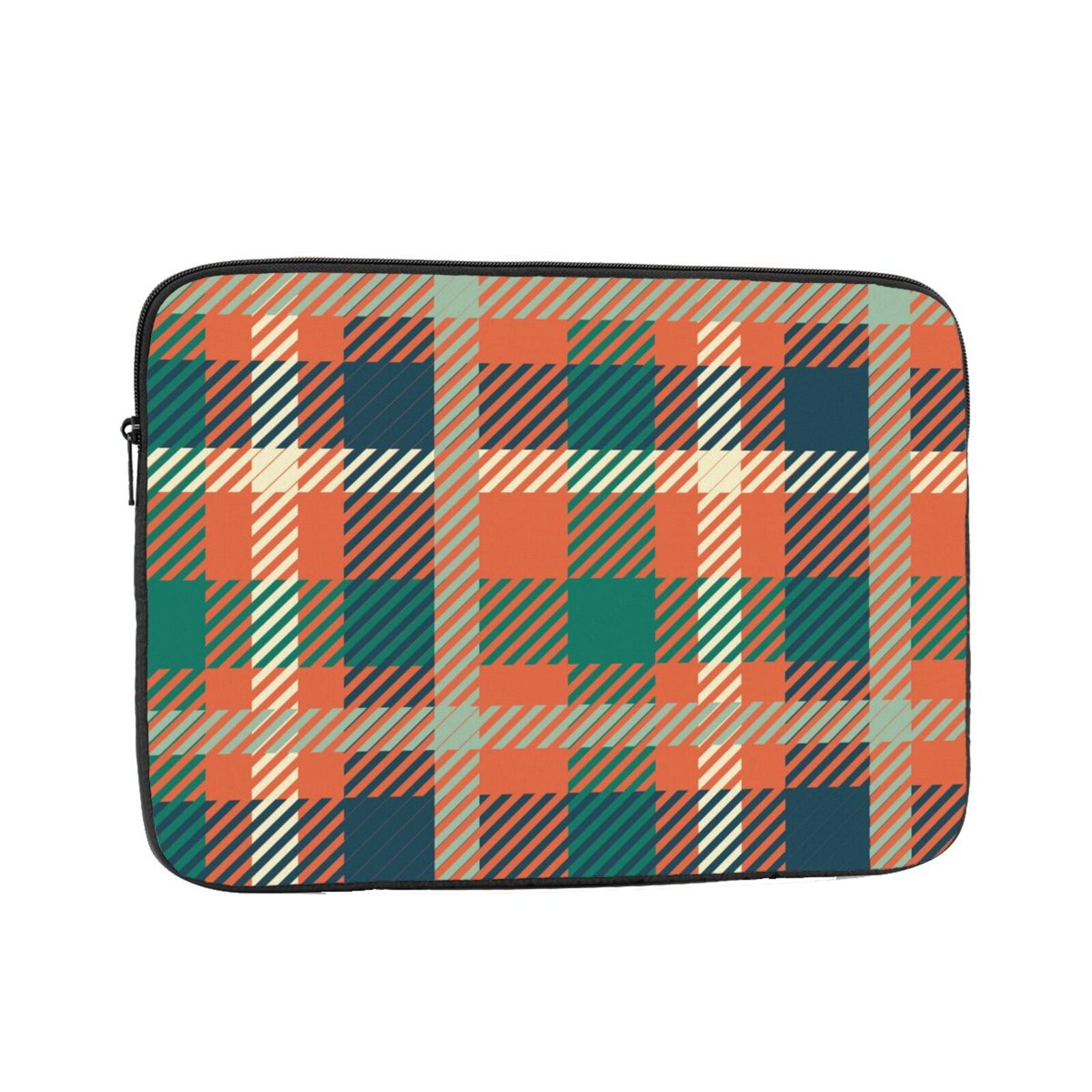 LNWH Orange Plaid Texture Pattern Laptop Sleeve, Notebook Computer ...