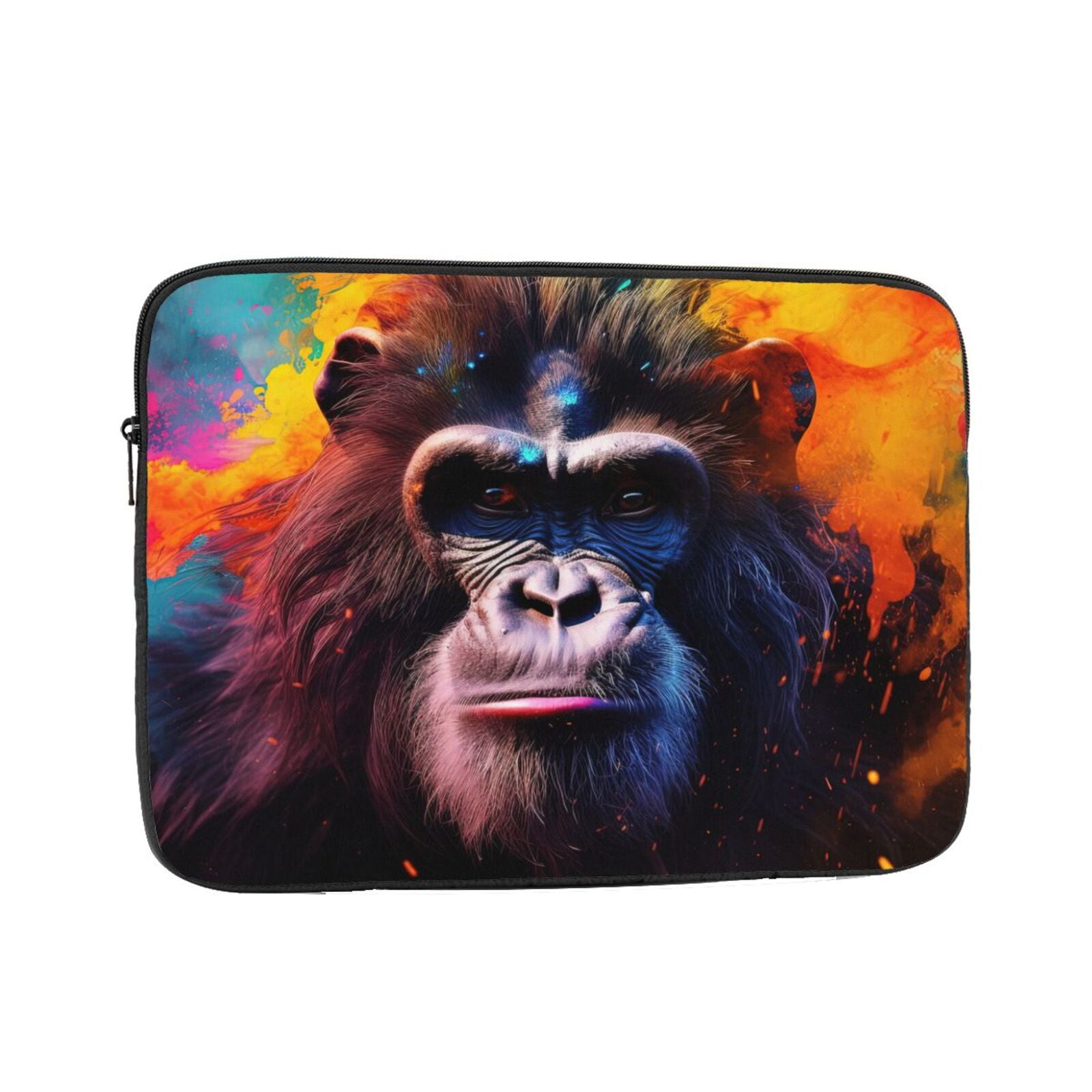 LNWH Paint Splash Art Monkey Animals Pattern Laptop Sleeve, Notebook ...