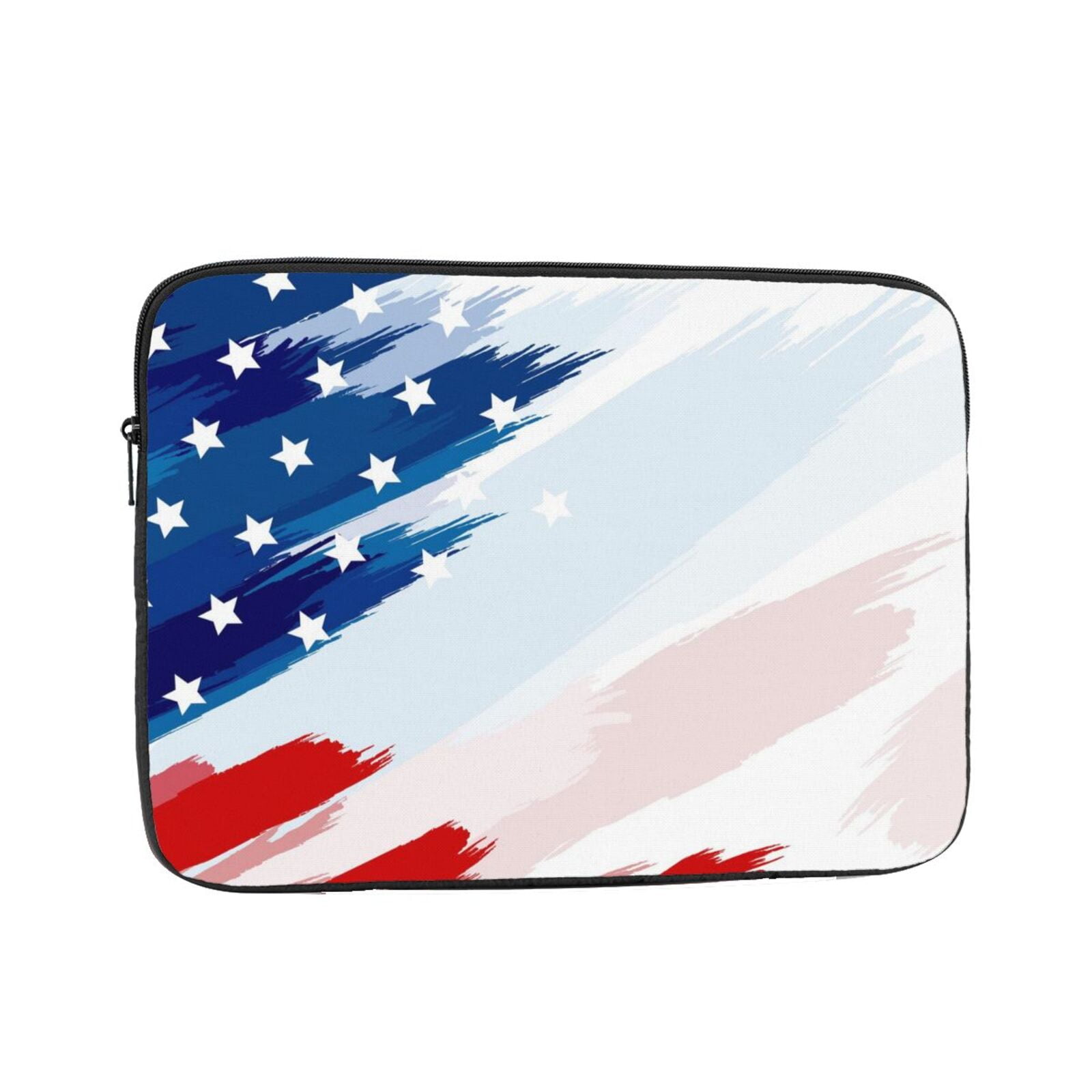 LNWH Patriotic Usa Flag Paintbrush Pattern Laptop Sleeve, Notebook ...