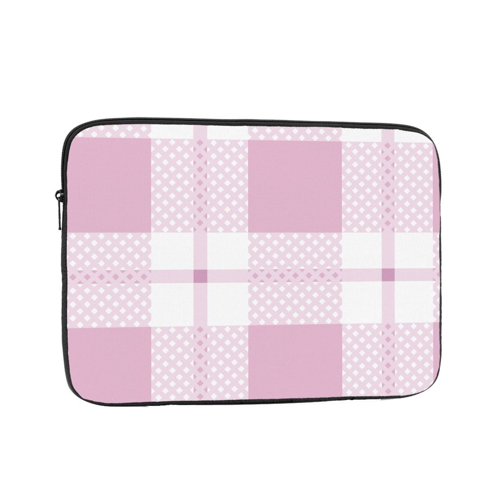LNWH Pink Plaid Texture Art Pattern Laptop Sleeve, Notebook Computer ...