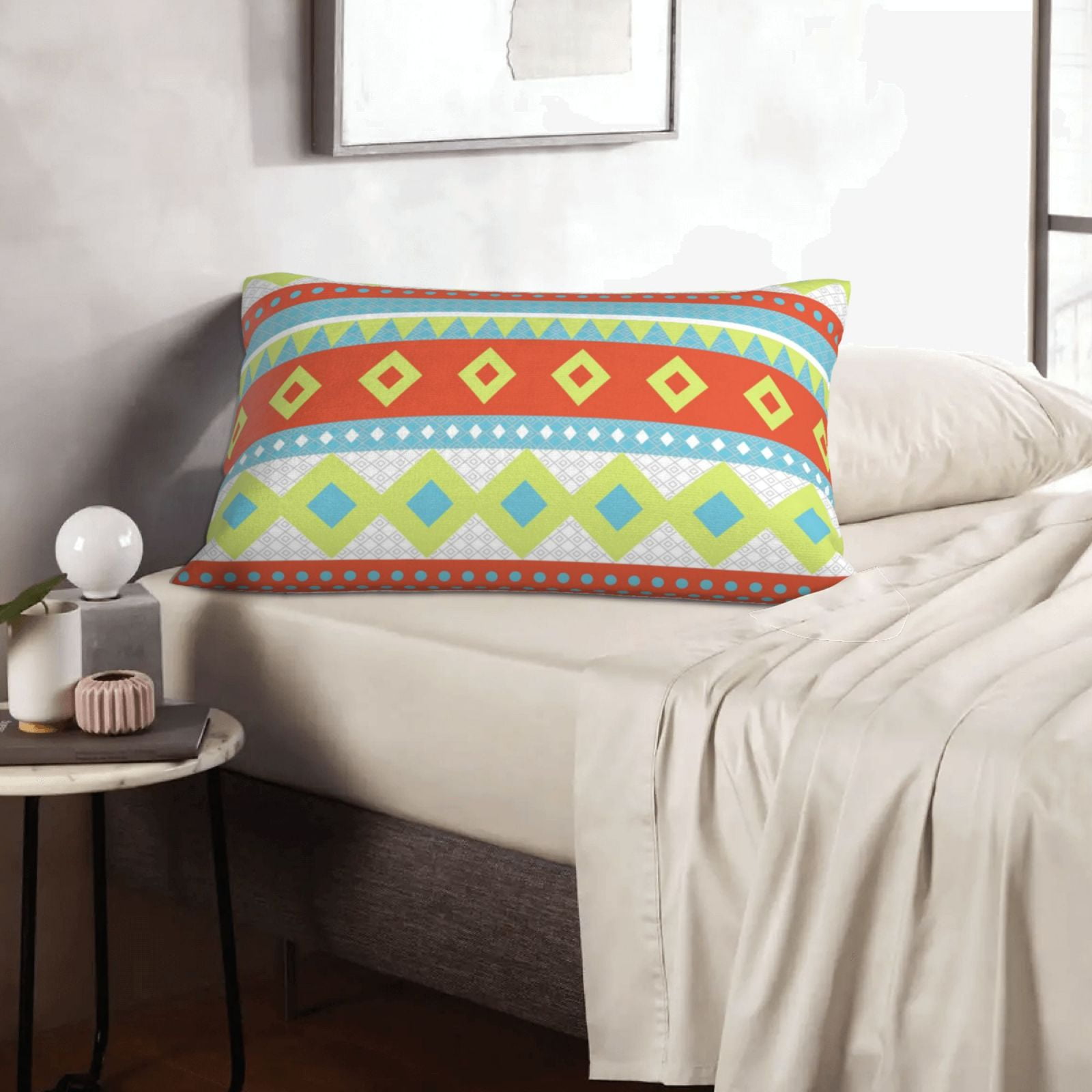 LNWH Rectangle Pillow Cover, Boho Aztec Ethnic Tribal Cushion Covers ...