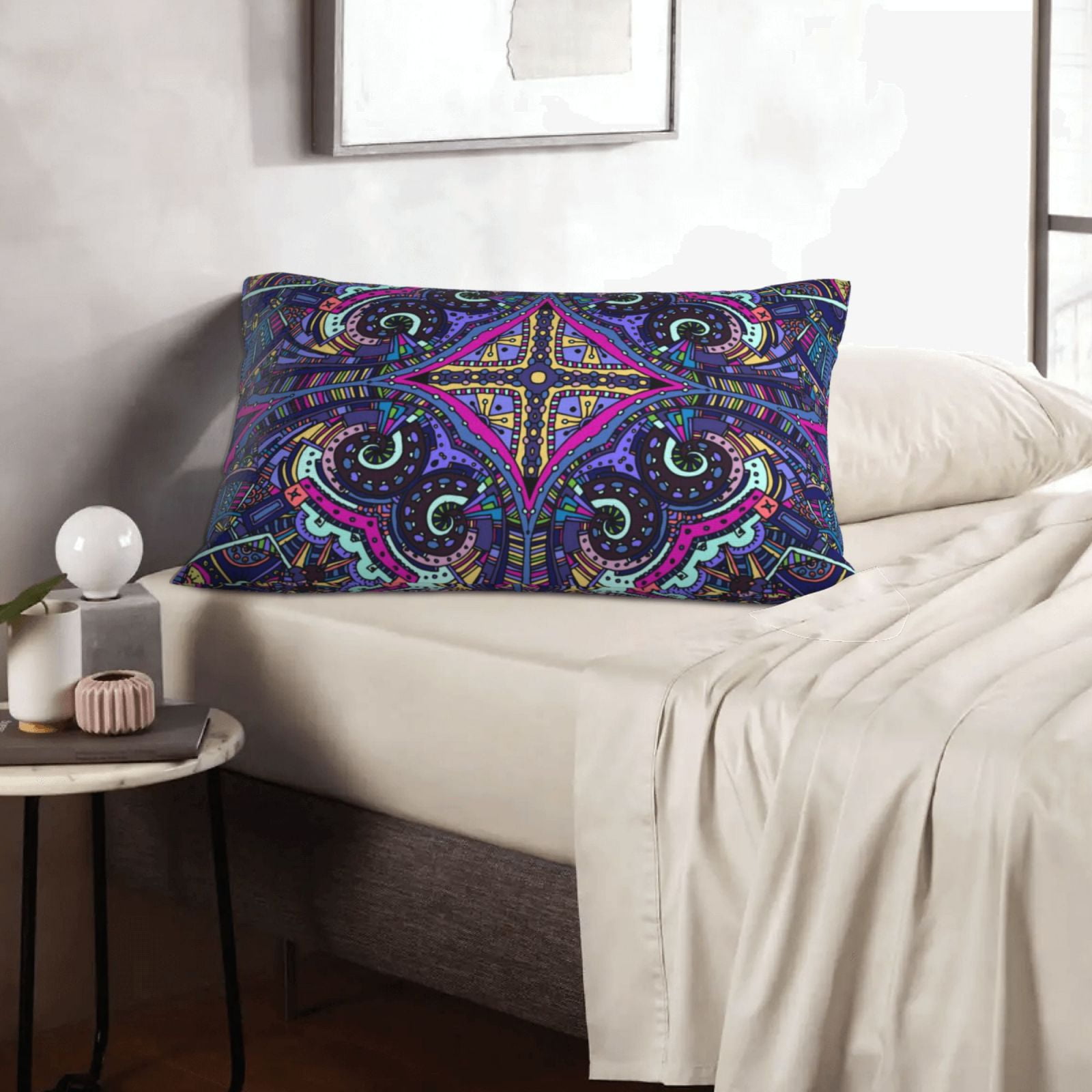 LNWH Rectangle Pillow Cover, Boho Stribal Ethnic Native Cushion Covers ...