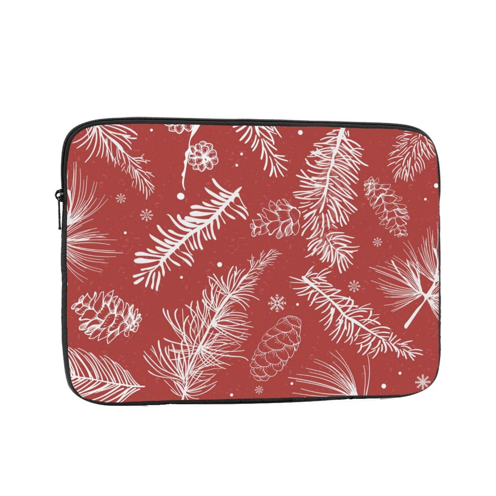 LNWH Red Christmas Winter Snowflake Pattern Laptop Sleeve, Notebook ...